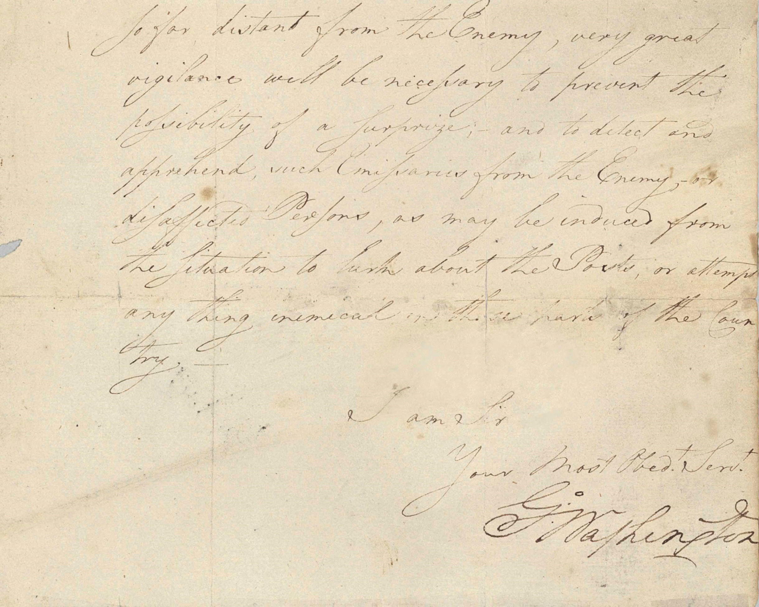 WASHINGTON, George (1732-1799), President. Letter signed ("G:o ...