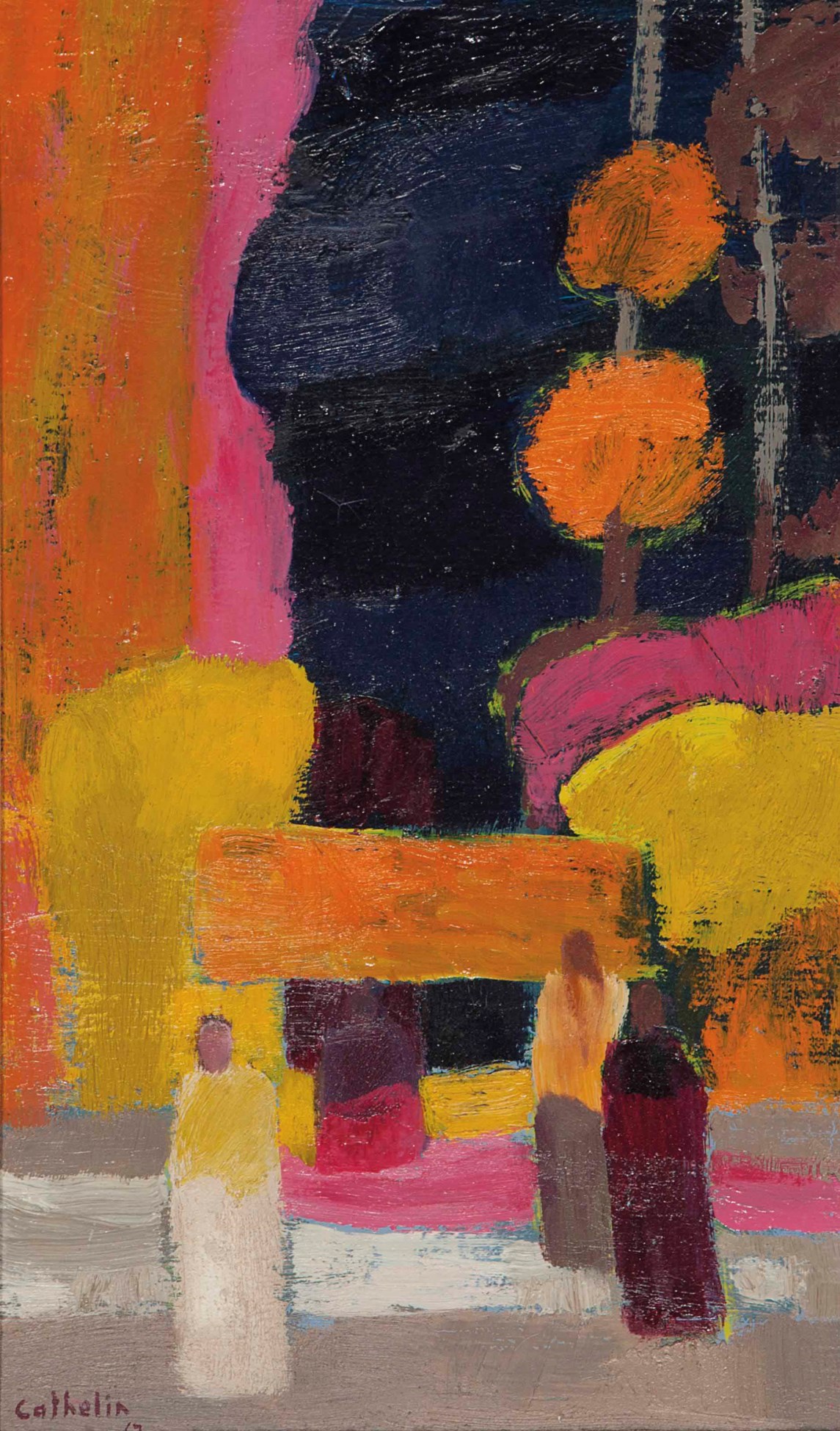 Bernard Cathelin (French, 1919-2004) , Marché au Ciel sombre | Christie's