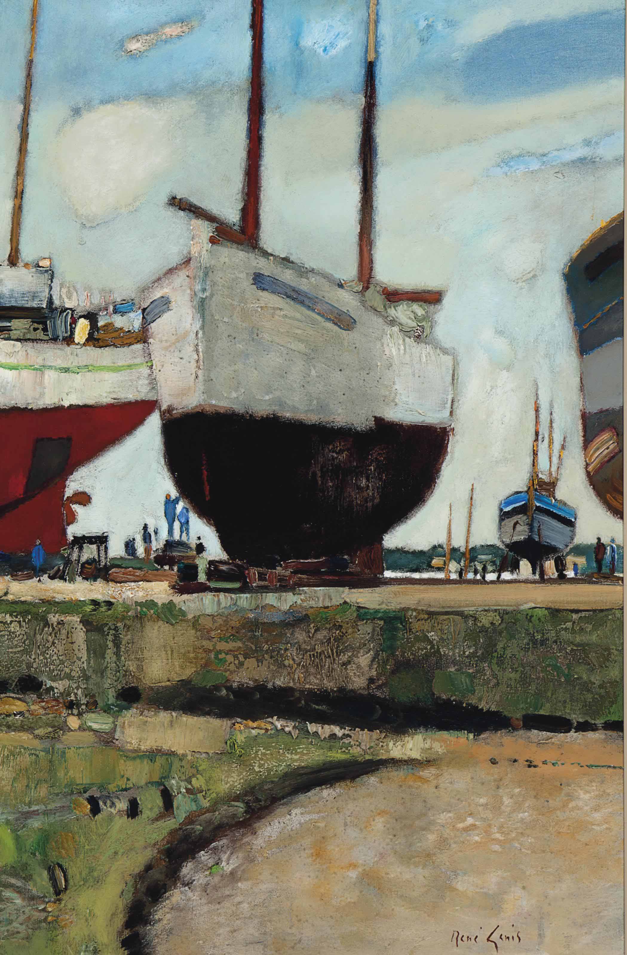 René Genis (French, 1922-2004) , Les Bateaux | Christie's