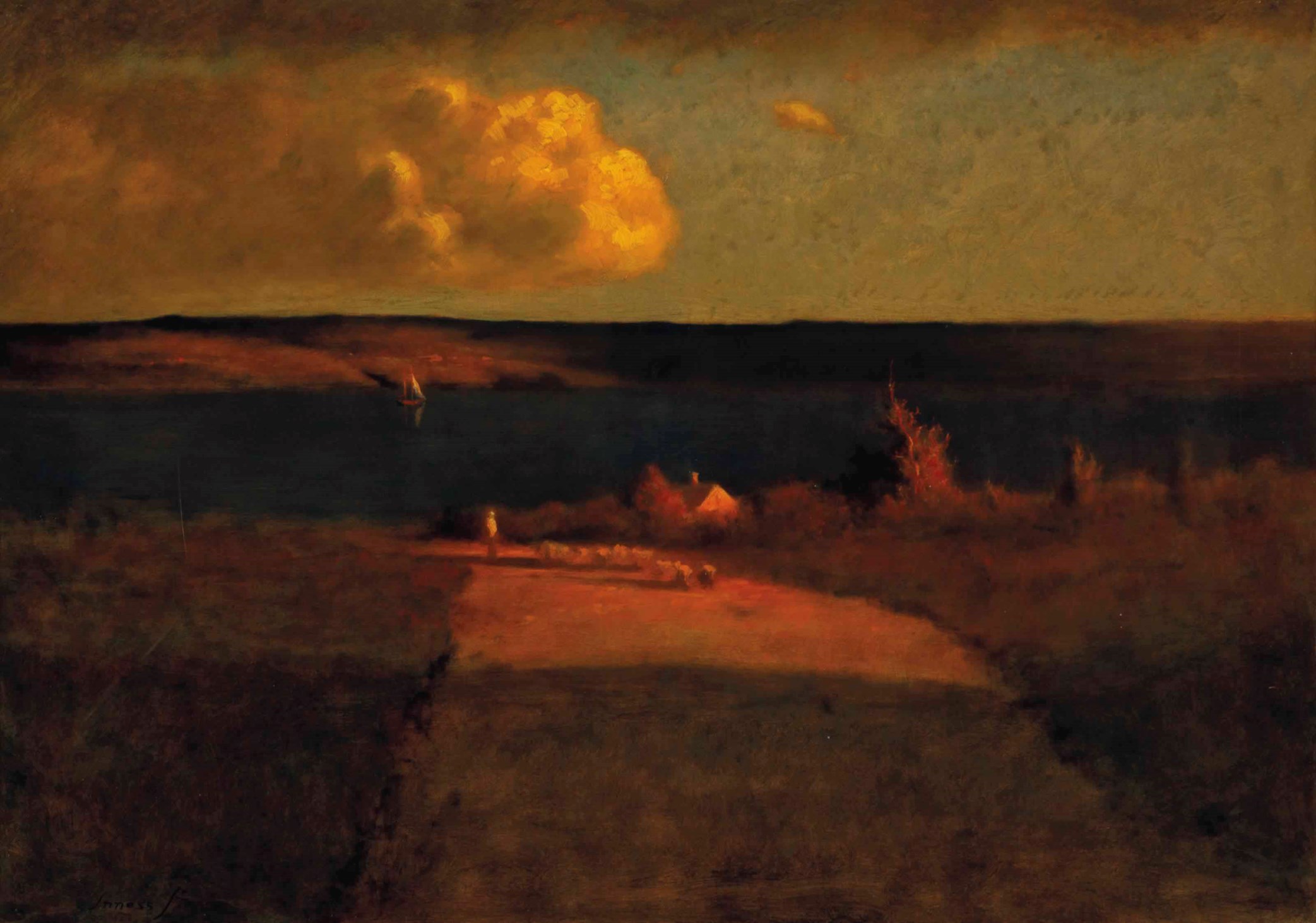 George Inness, Jr. (American, 1854-1926) , On the St. Croix River ...