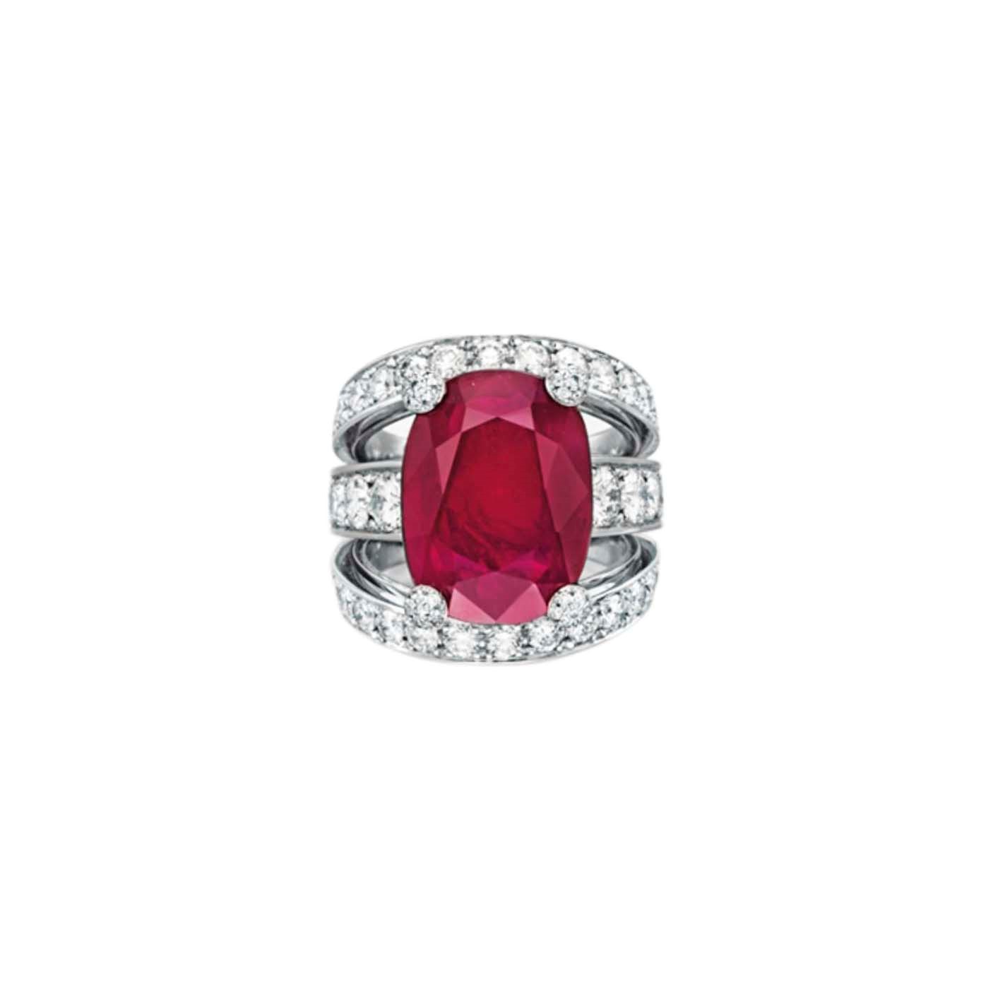 A RUBY AND DIAMOND RING, BY CHOPARD | Christie's
