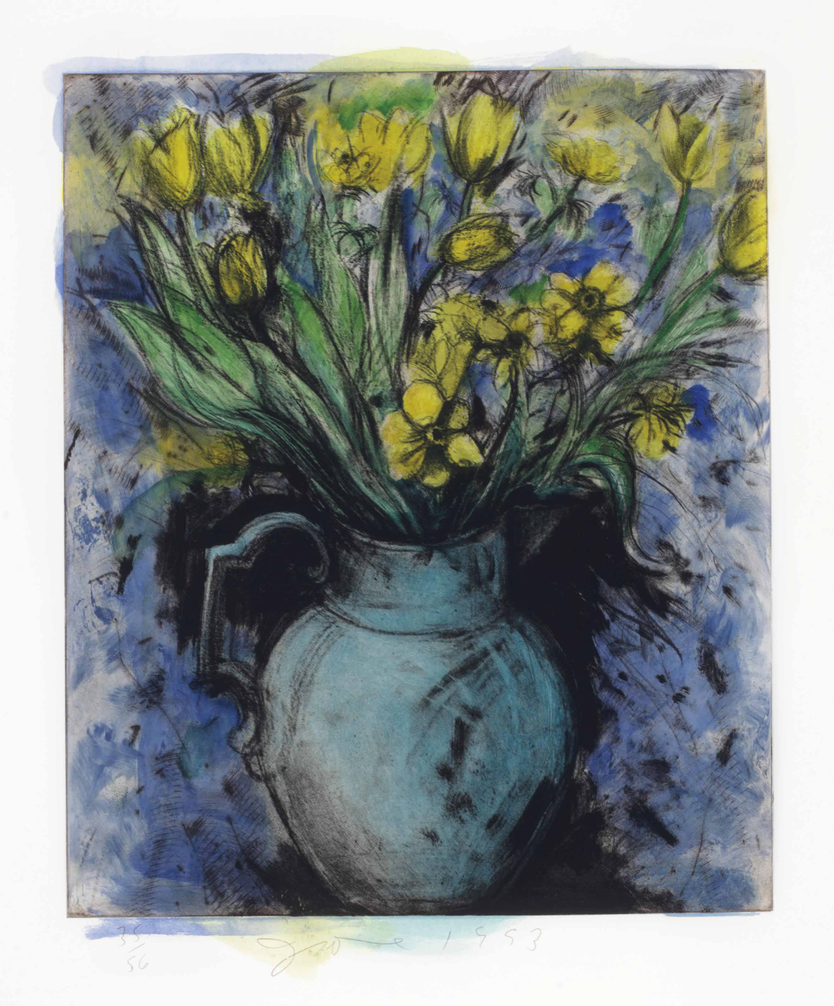 Jim Dine Flower Drawings