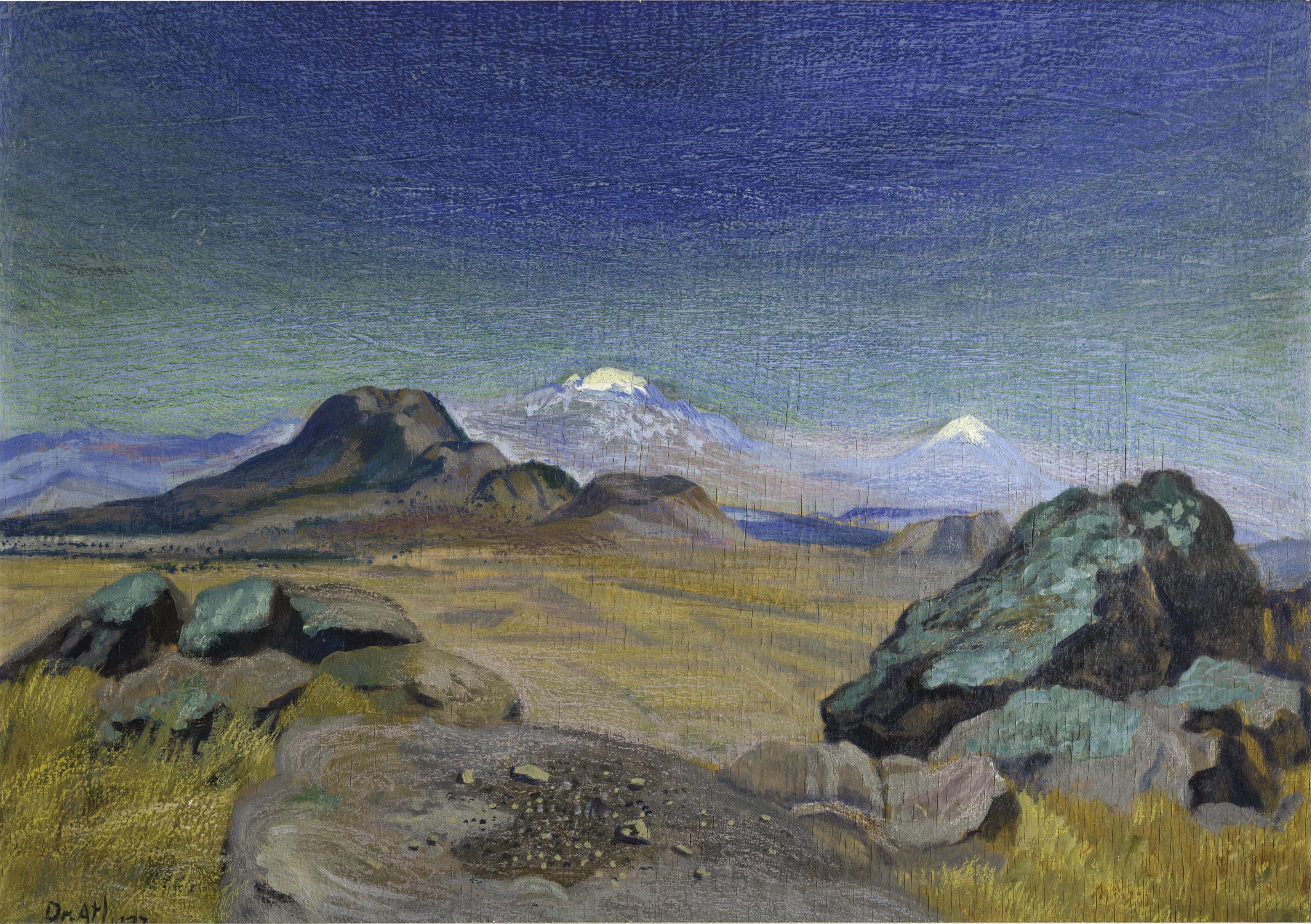 Dr. Atl (Gerardo Murillo Mexican 1875-1964) , Los volcanes | Christie's