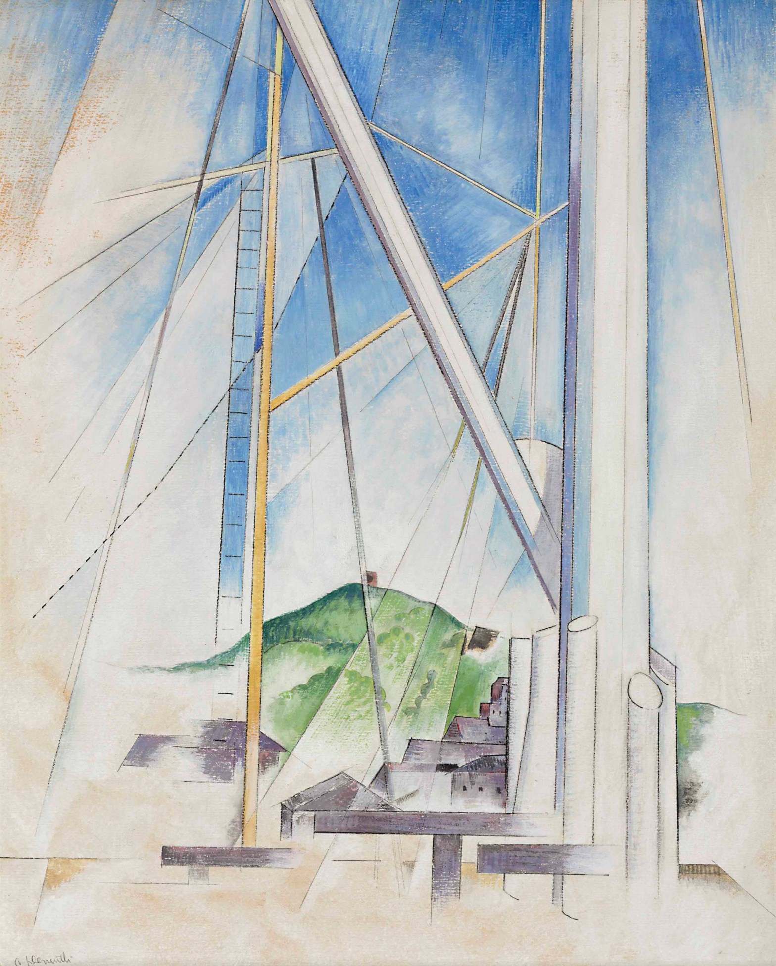 Charles Demuth (1883-1935) , In the Key of Blue | Christie's