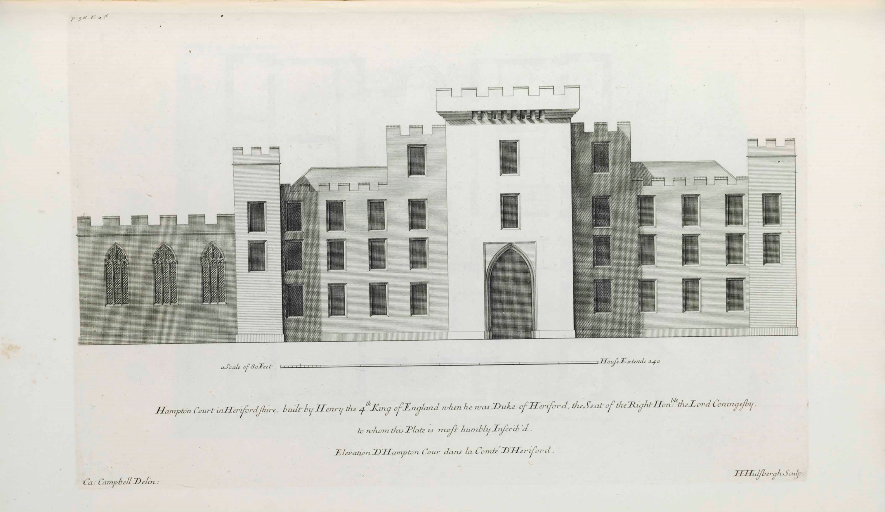 CAMPBELL, Colen (d.1720). Vitruvius Britannicus, or The British ...