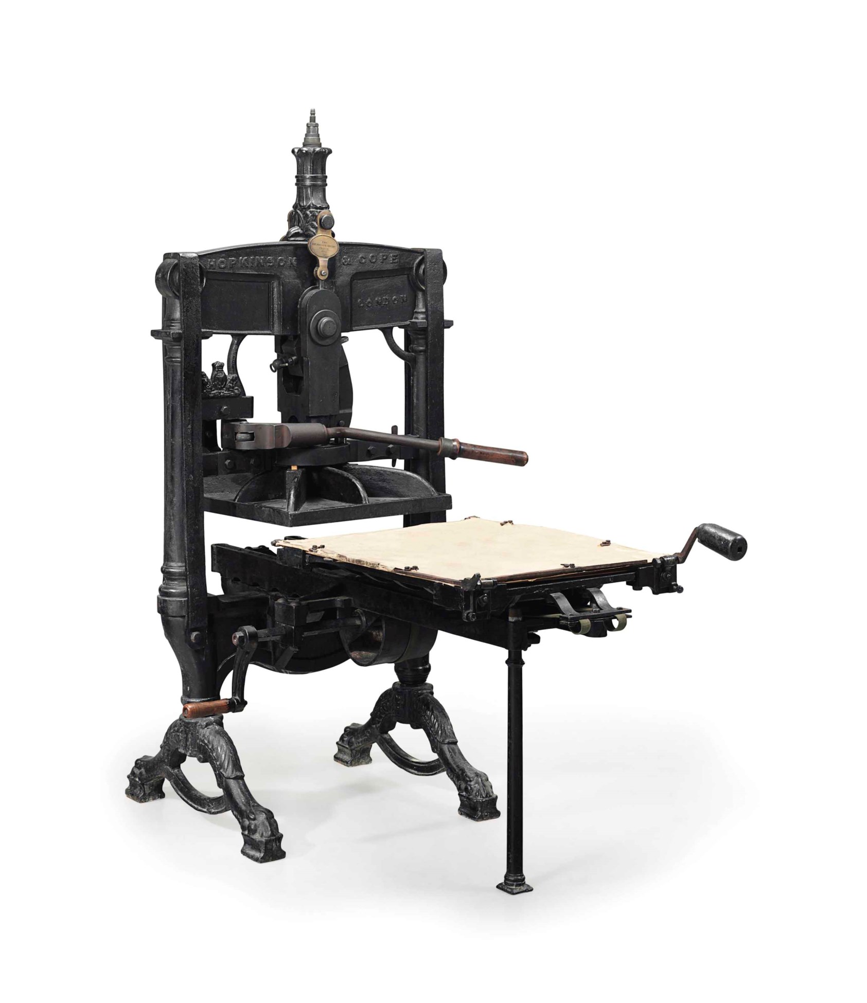 KELMSCOTT PRESS -- Floor model Albion Press No. 6551 made by Hopkinson ...