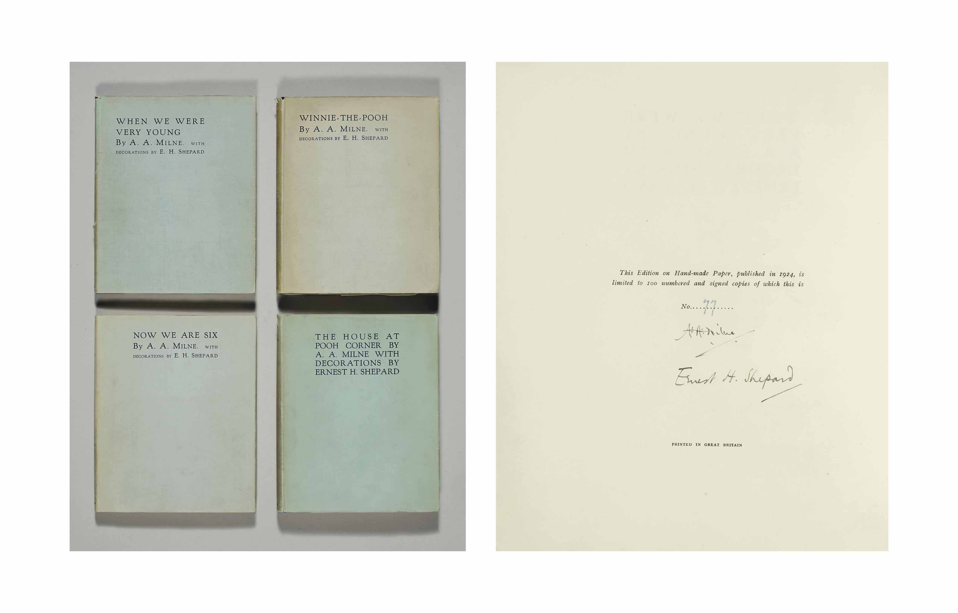 MILNE, Alan Alexander. When We Were Very Young. London: Methuen & Co ...