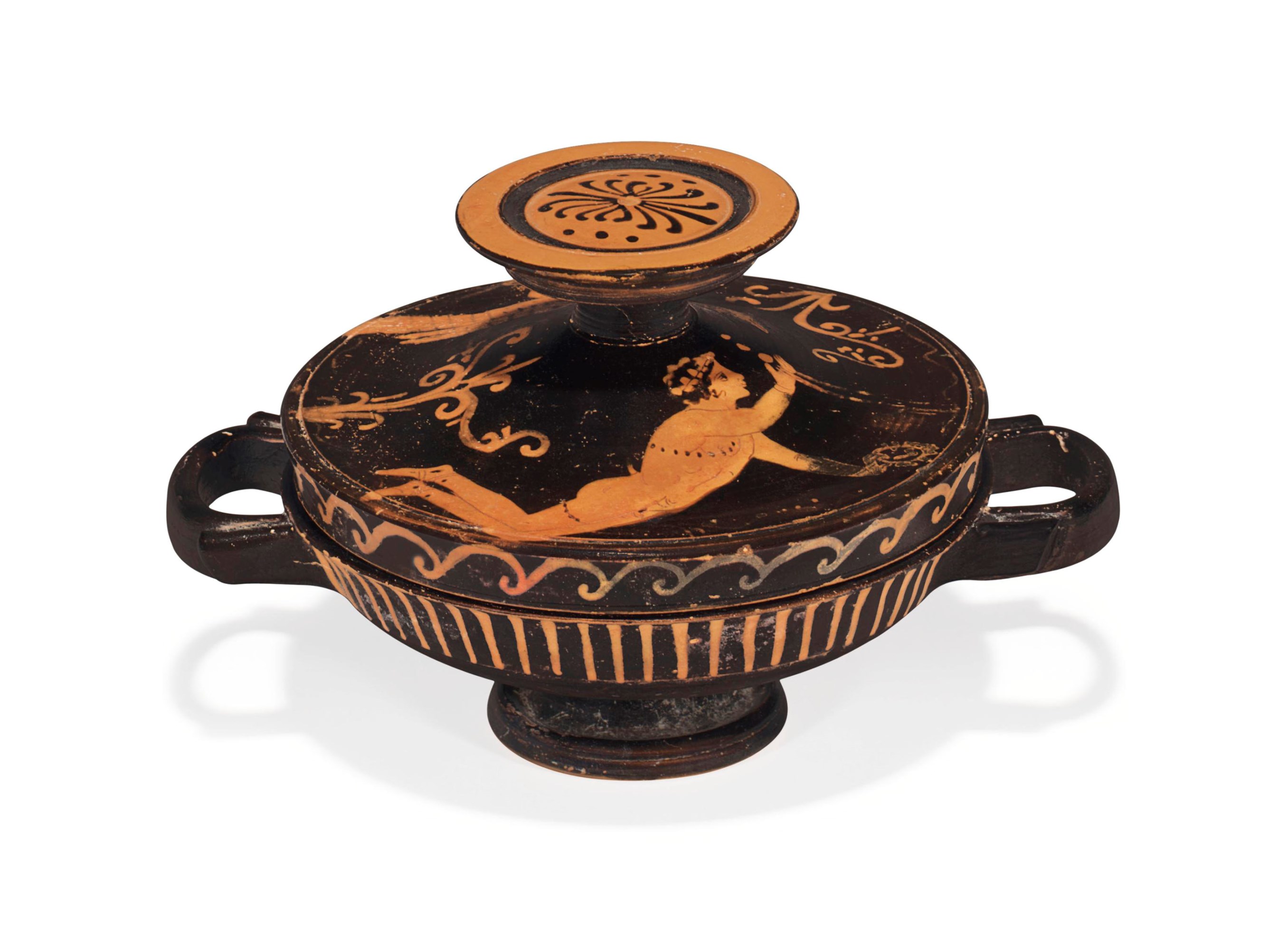 A PAESTAN APPLIED RED LEKANIS , FROM THE ASTEAS-PYTHON WORKSHOP, CIRCA ...