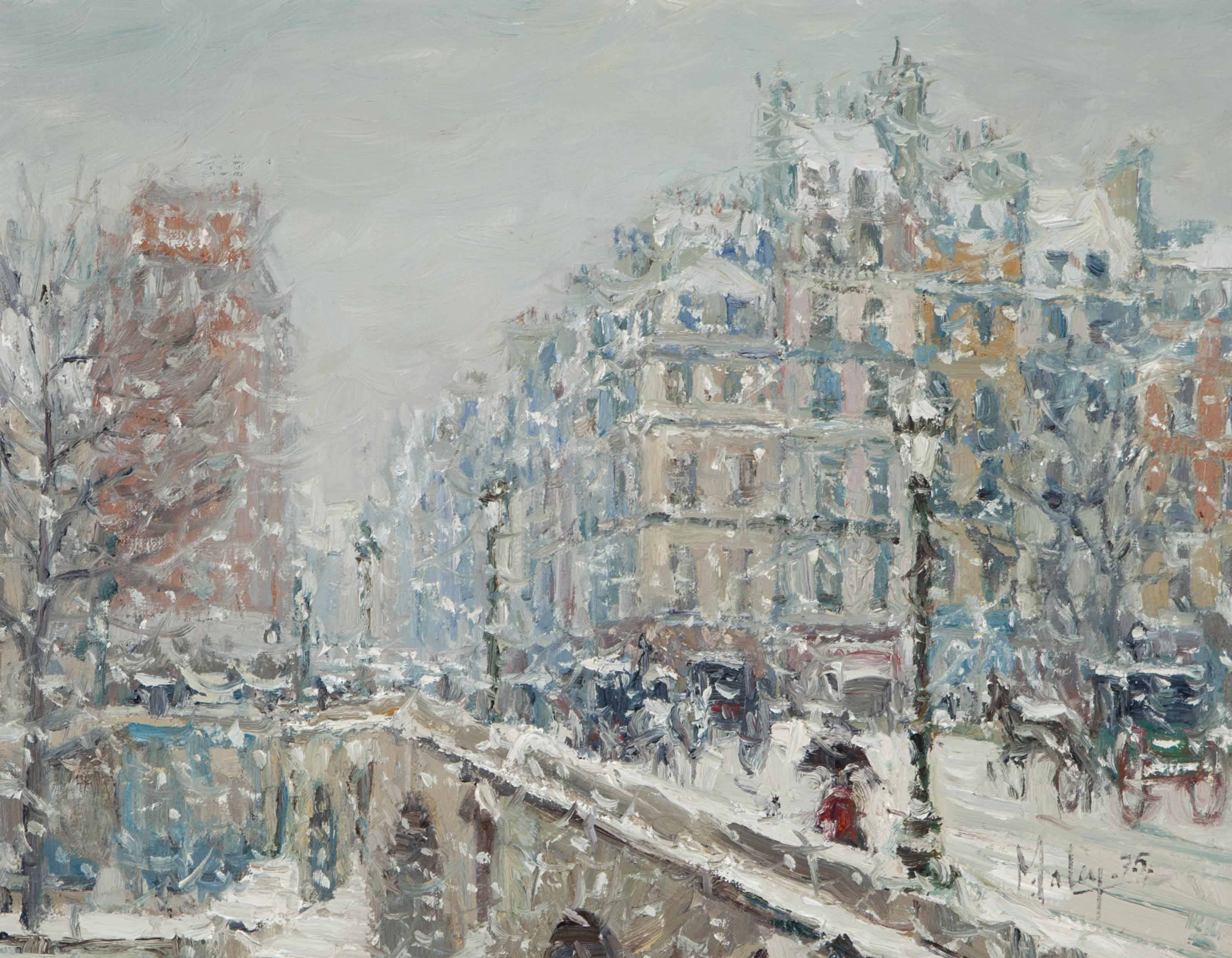 Alan Maley (American/British, 1931-1995) , Pont Marie, Paris; and a ...