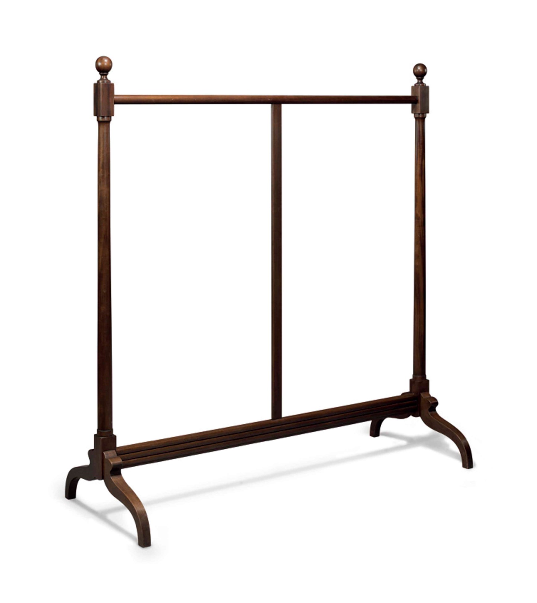 AN ENGLISH MAHOGANY COAT RACK , IN THE GEORGE III STYLE, 20TH CENTURY ...