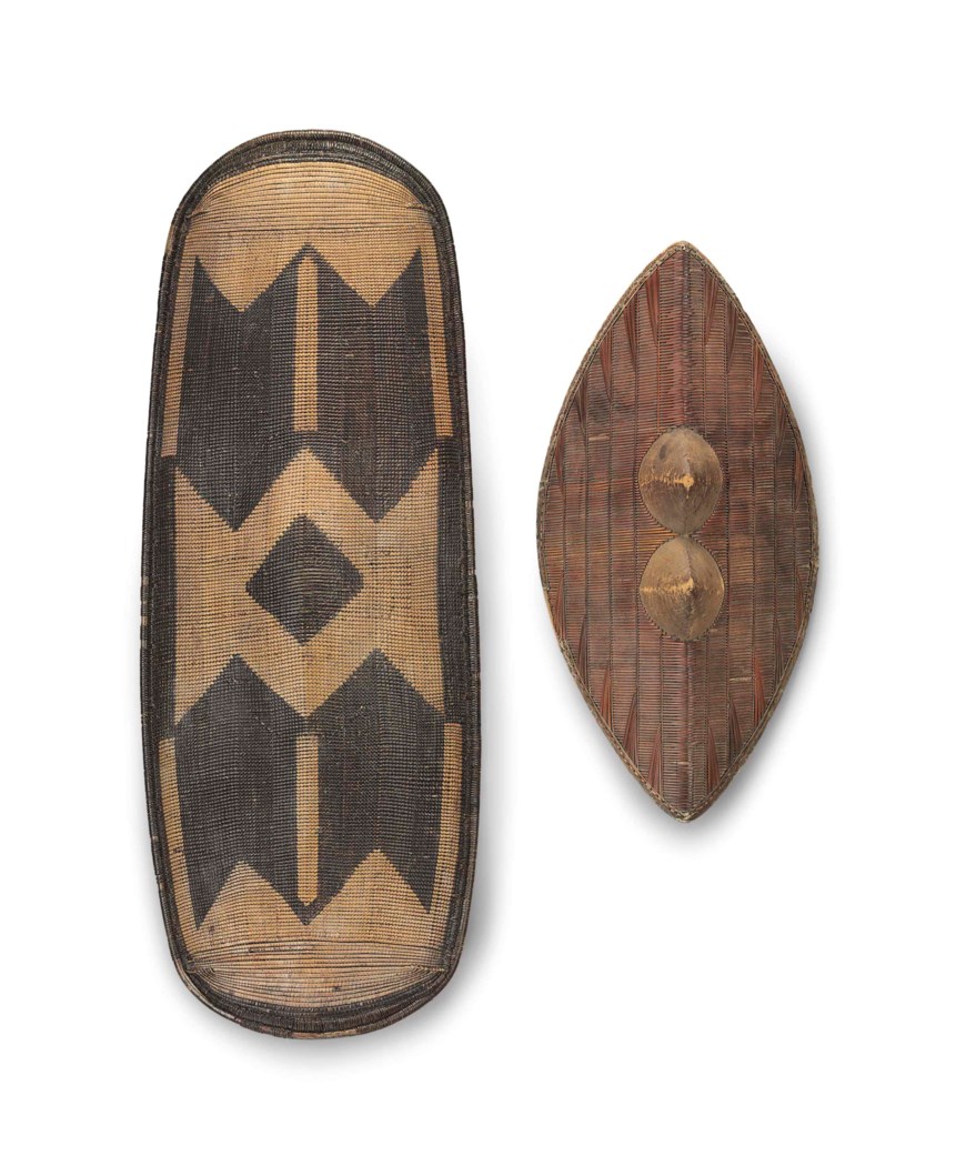 AN AZANDE AND A GANDE SHIELD , DEMOCRATIC REPUBLIC OF CONGO | Christie's