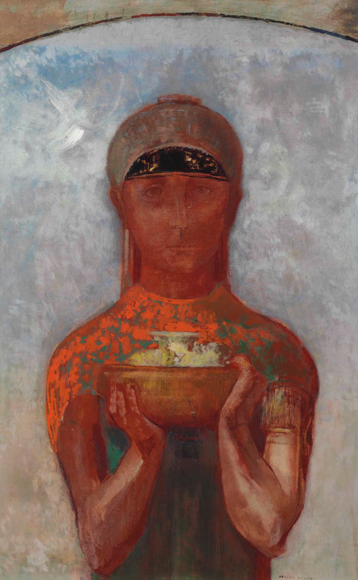 Odilon Redon (1840-1916) , La coupe de mystère (ou Sibylle) | Christie's