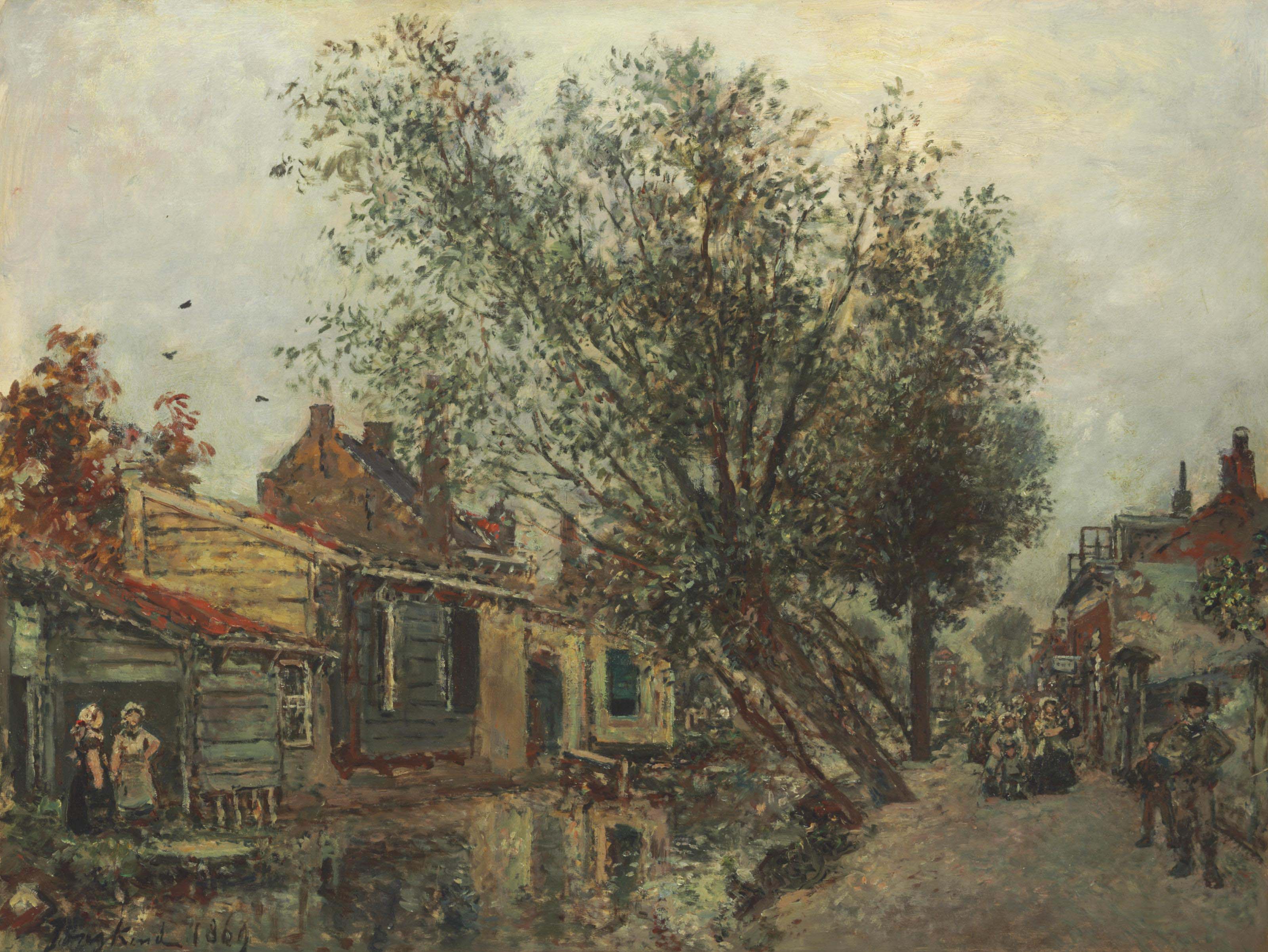 Johan Barthold Jongkind (1819-1891) , L'allée des Jardiniers à ...