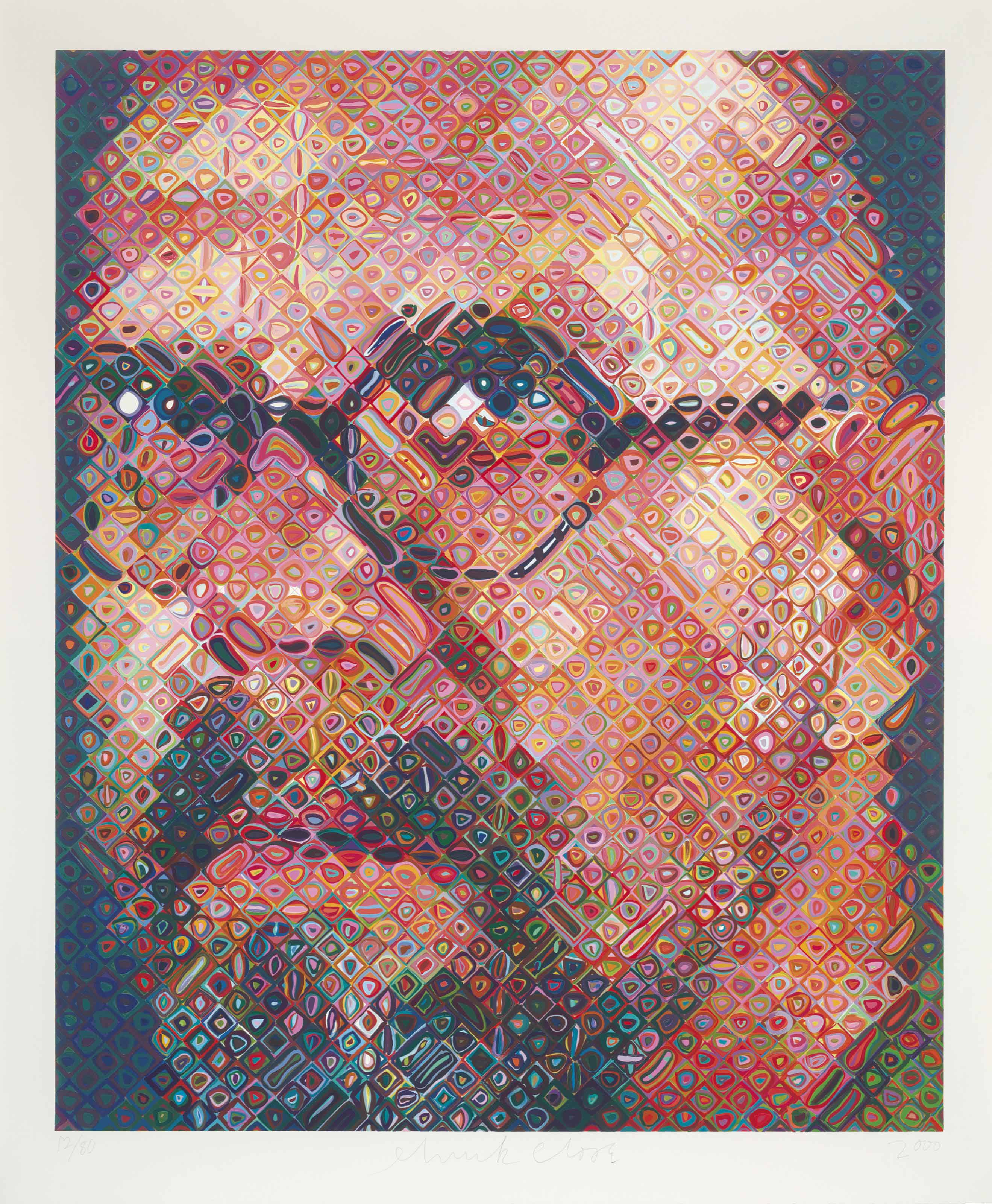 Chuck Close (b. 1940) , Self-Portrait | Christie's
