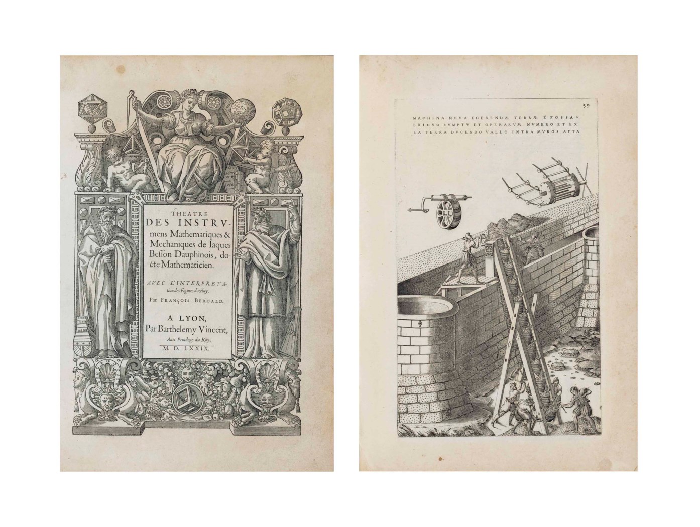BESSON, Jacques (1540?-1573). Theatrum instrumentorum et machinarum ...