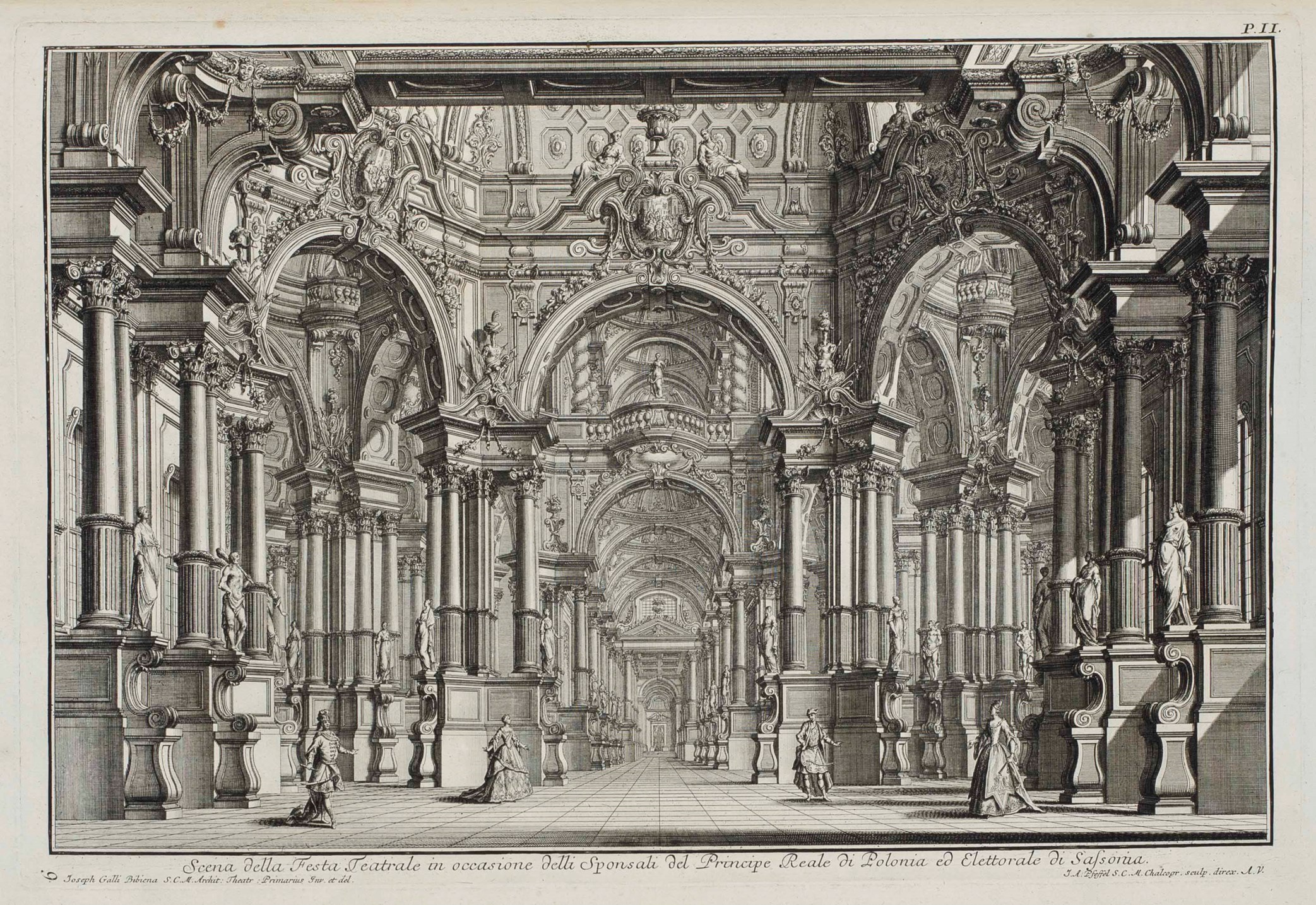 BIBIENA, Giuseppe Galli da (1696-1757). Architetture, e prospettive ...