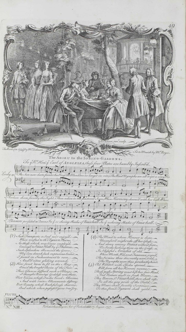 BICKHAM, George, the Younger (d. 1758). The Musical Entertainer. London ...