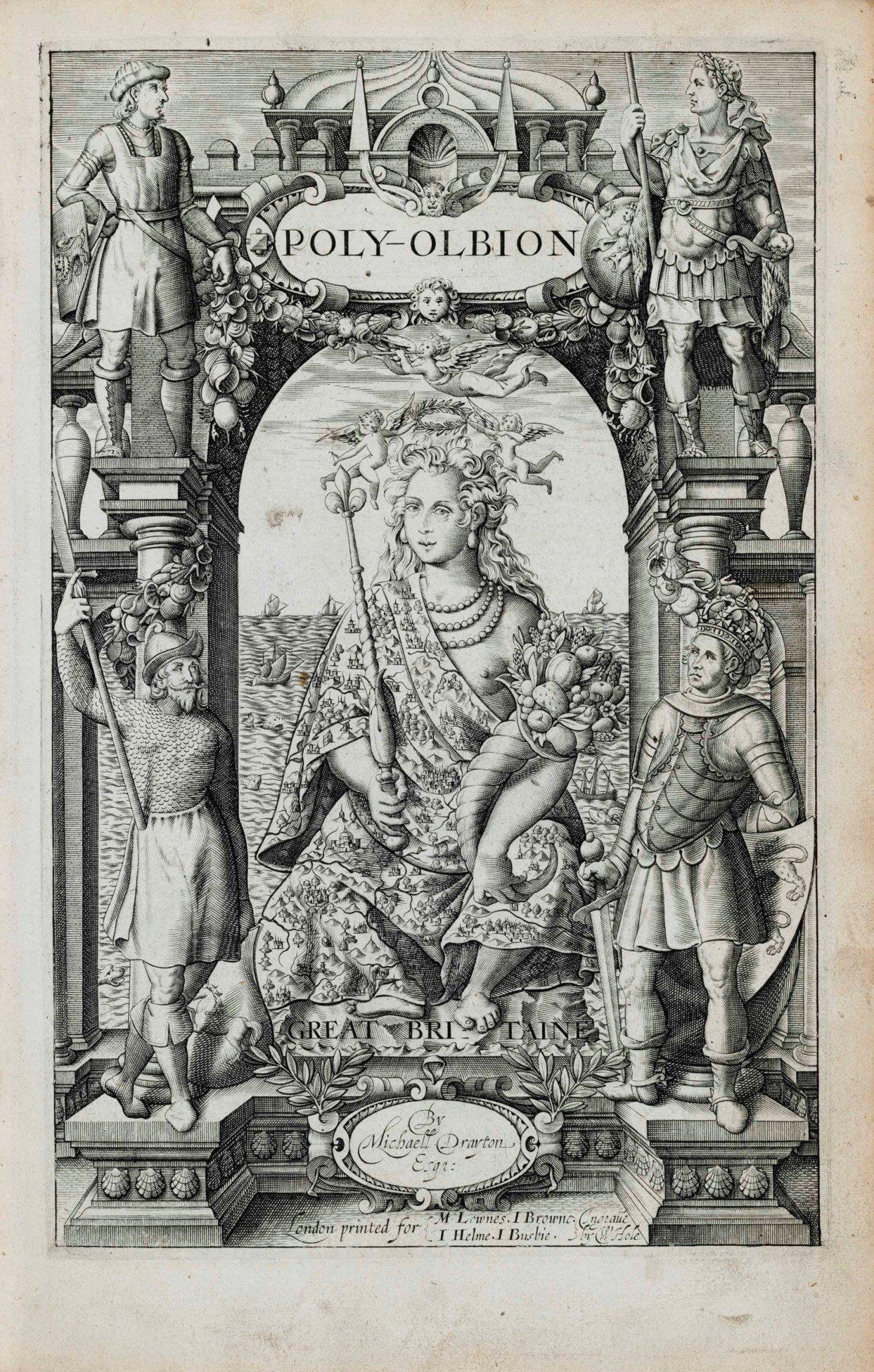 DRAYTON, Michael (1563-1631). Poly-Olbion. Or A Chorographicall ...
