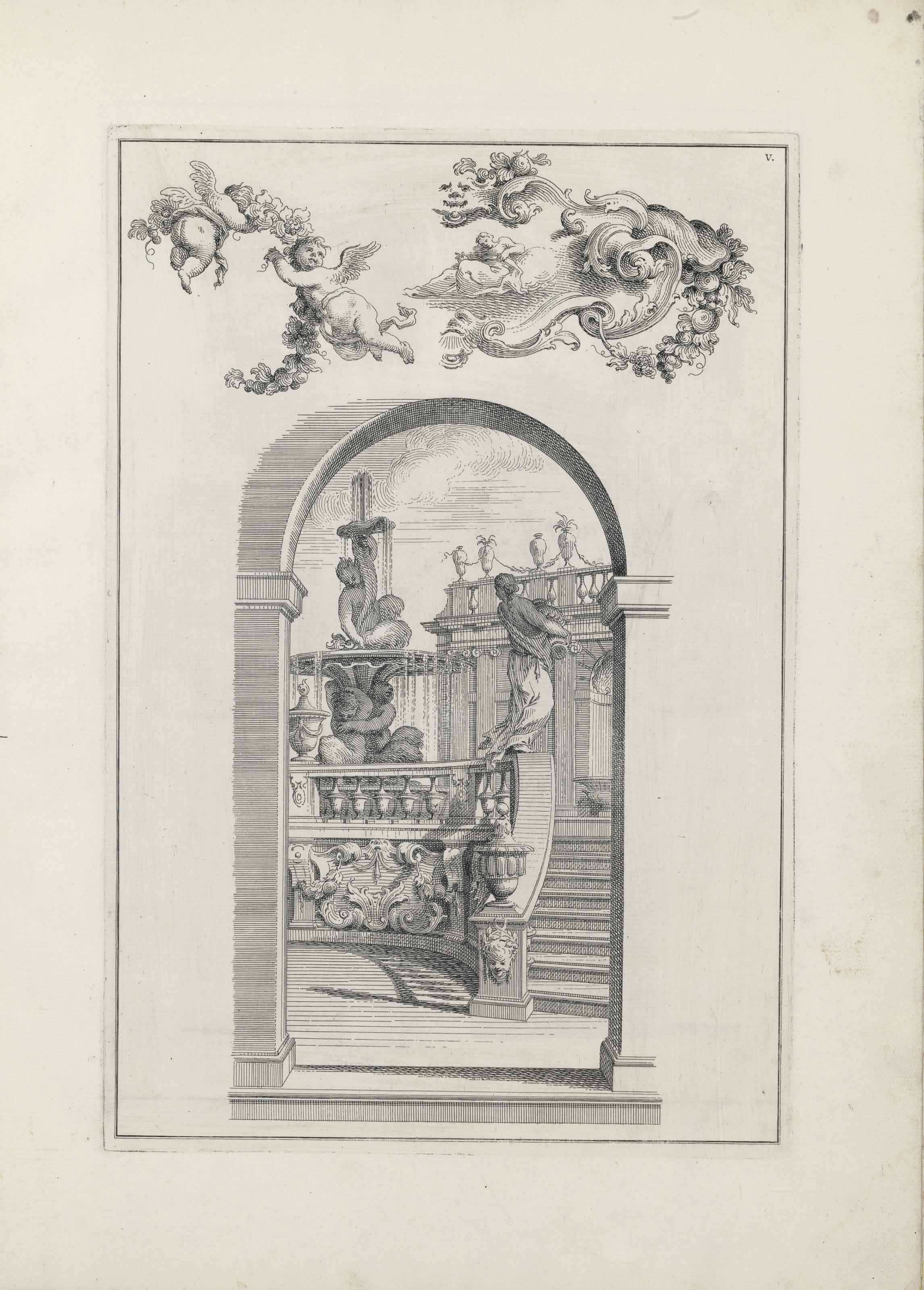 VISENTINI, Antonio (1688-1782). Racolta di vari schizi de ornate di ...