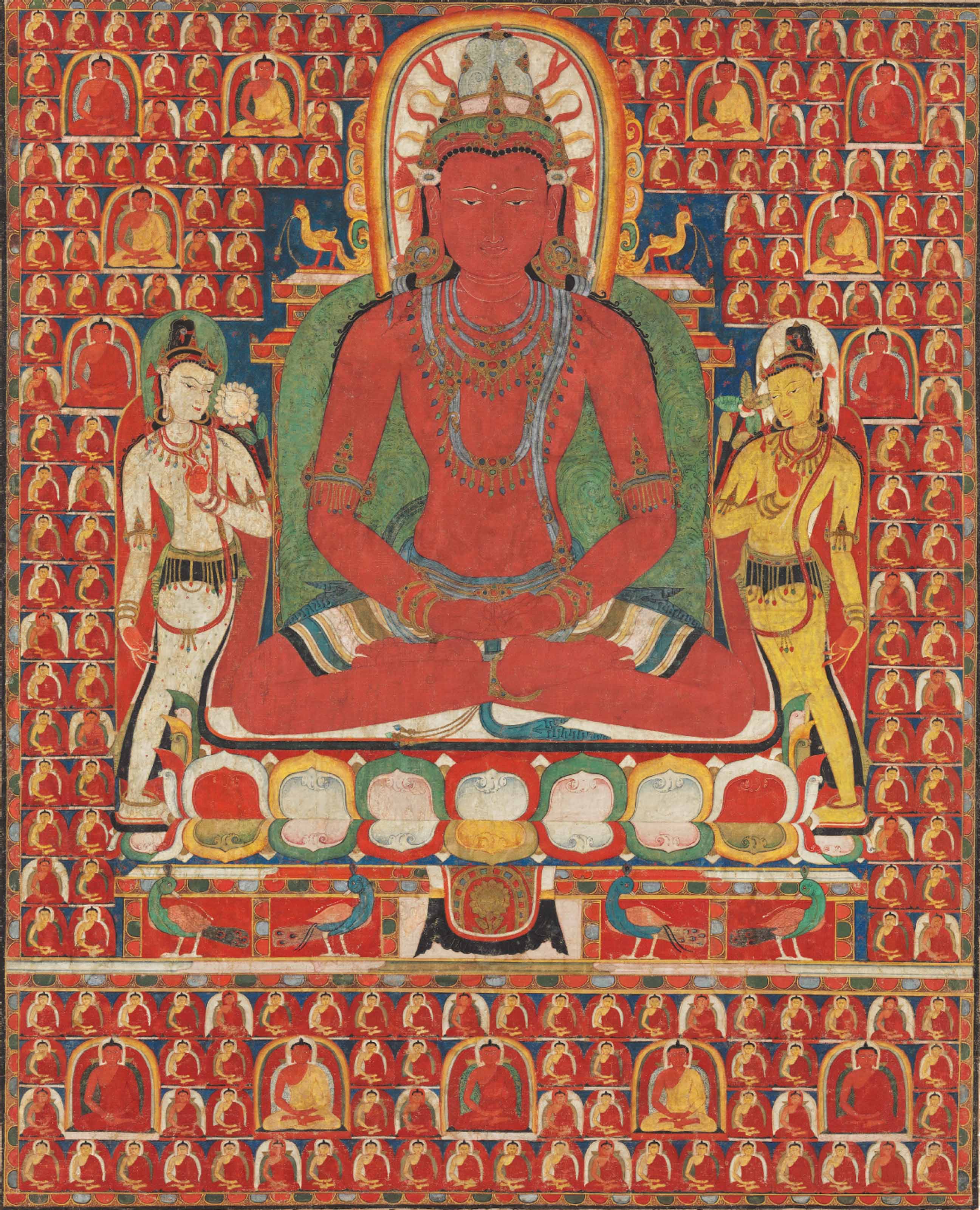 An important and early painting of Amitabha