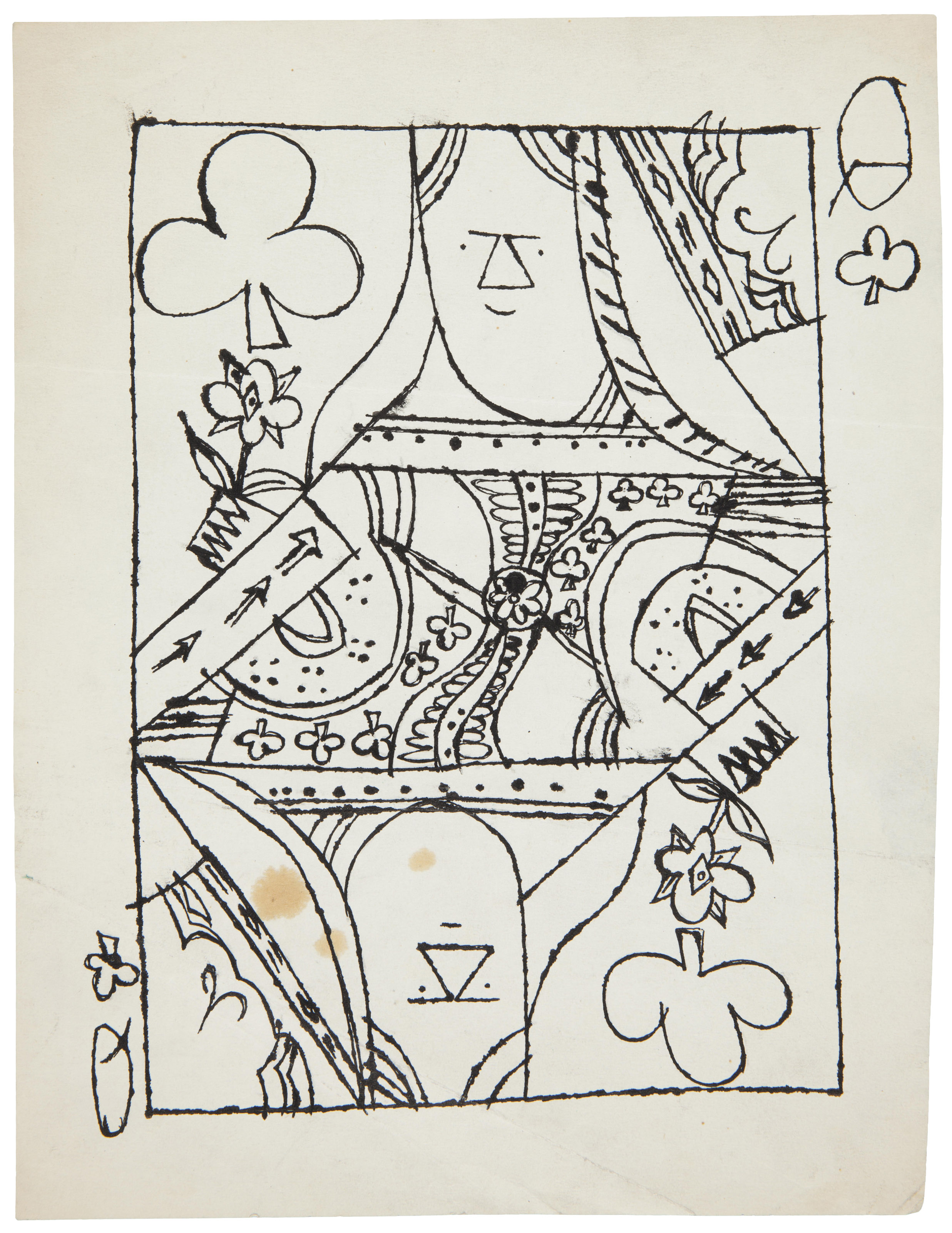 Queen of Clubs Sprite Card, ANDY WARHOL (1928-1987) | Christie’s