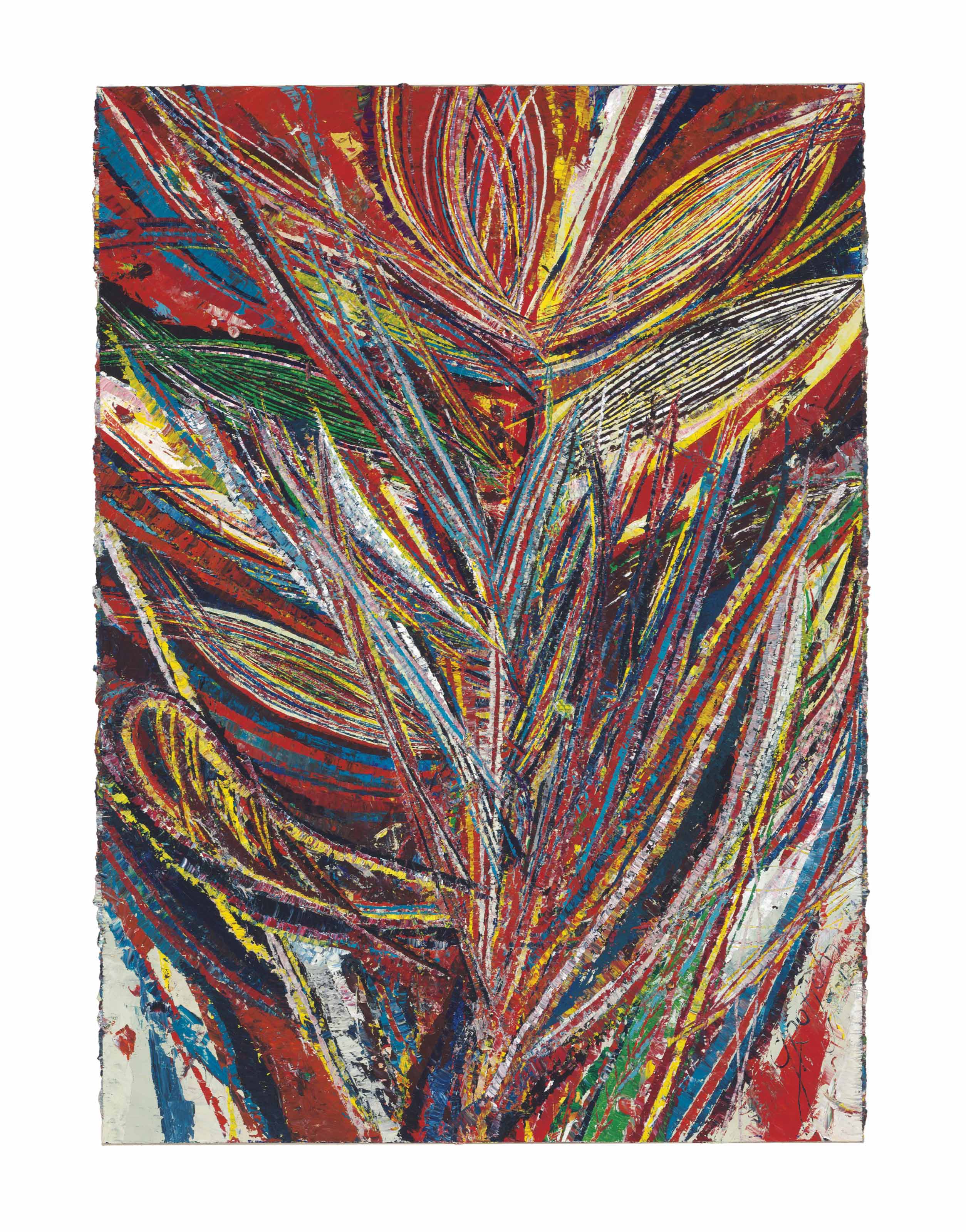 Mark Grotjahn (b. 1968) , Untitled (Standard Lotus No. II, Bird of ...