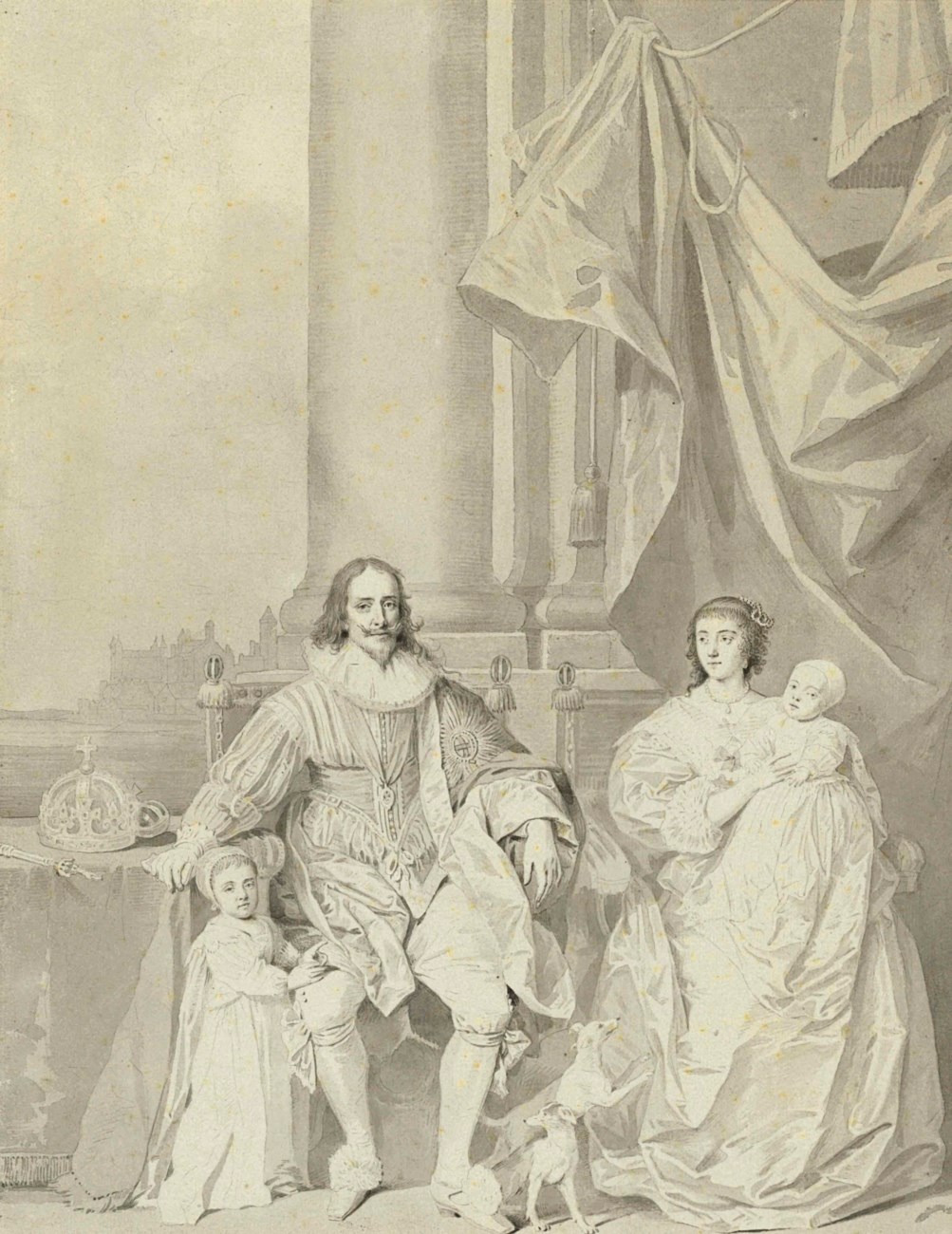 Bernard Baron (1696-1762) , KING CHARLES I AND QUEEN HENRIETTA WITH ...