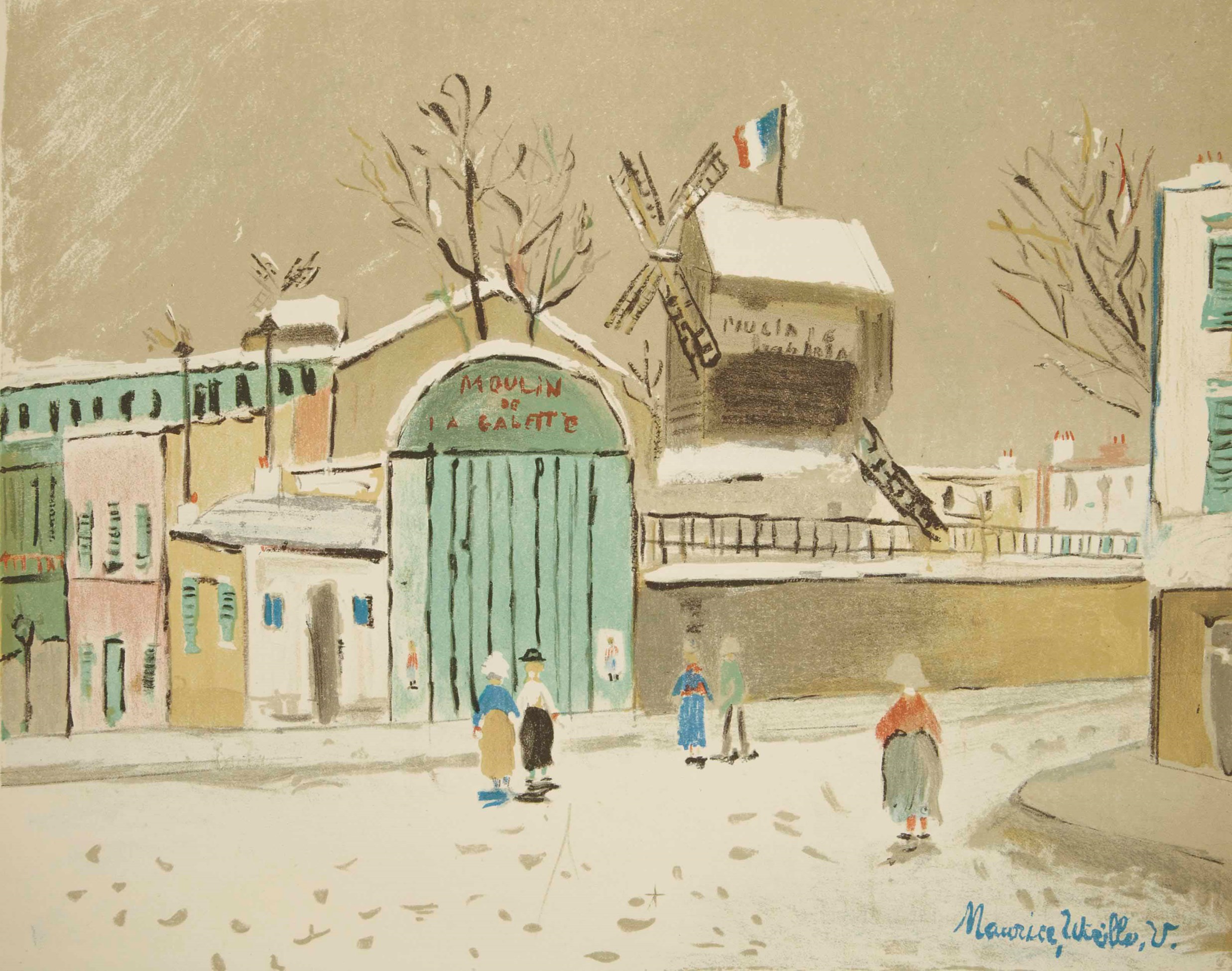 [UTRILLO] -- Sacha GUITRY, Pierre BENOIT, André MAUROIS, Jean COCTEAU ...