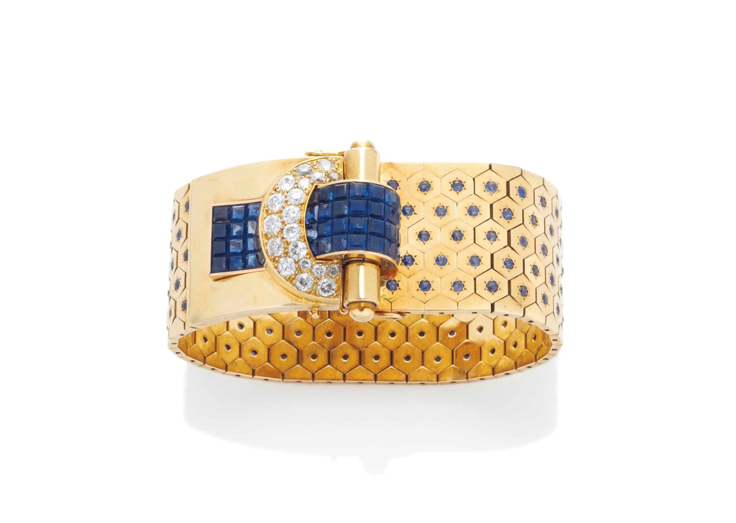 BRACELET "LUDO HEXAGONE" SAPHIRS ET DIAMANTS, PAR VAN CLEEF & ARPELS ...