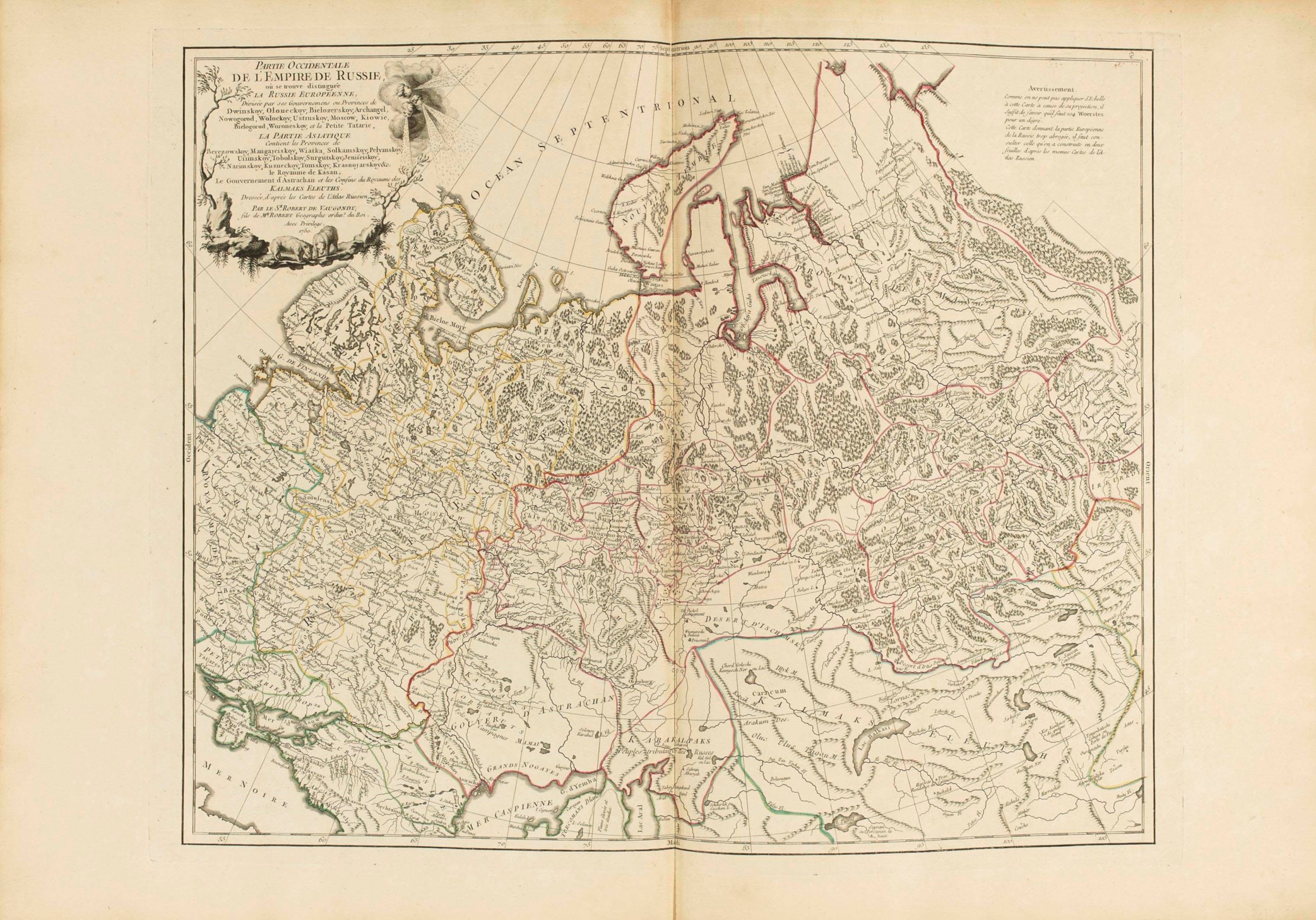 ROBERT DE VAUGONDY, Gilles (1688-1766) & Didier (1723-1786). Atlas ...