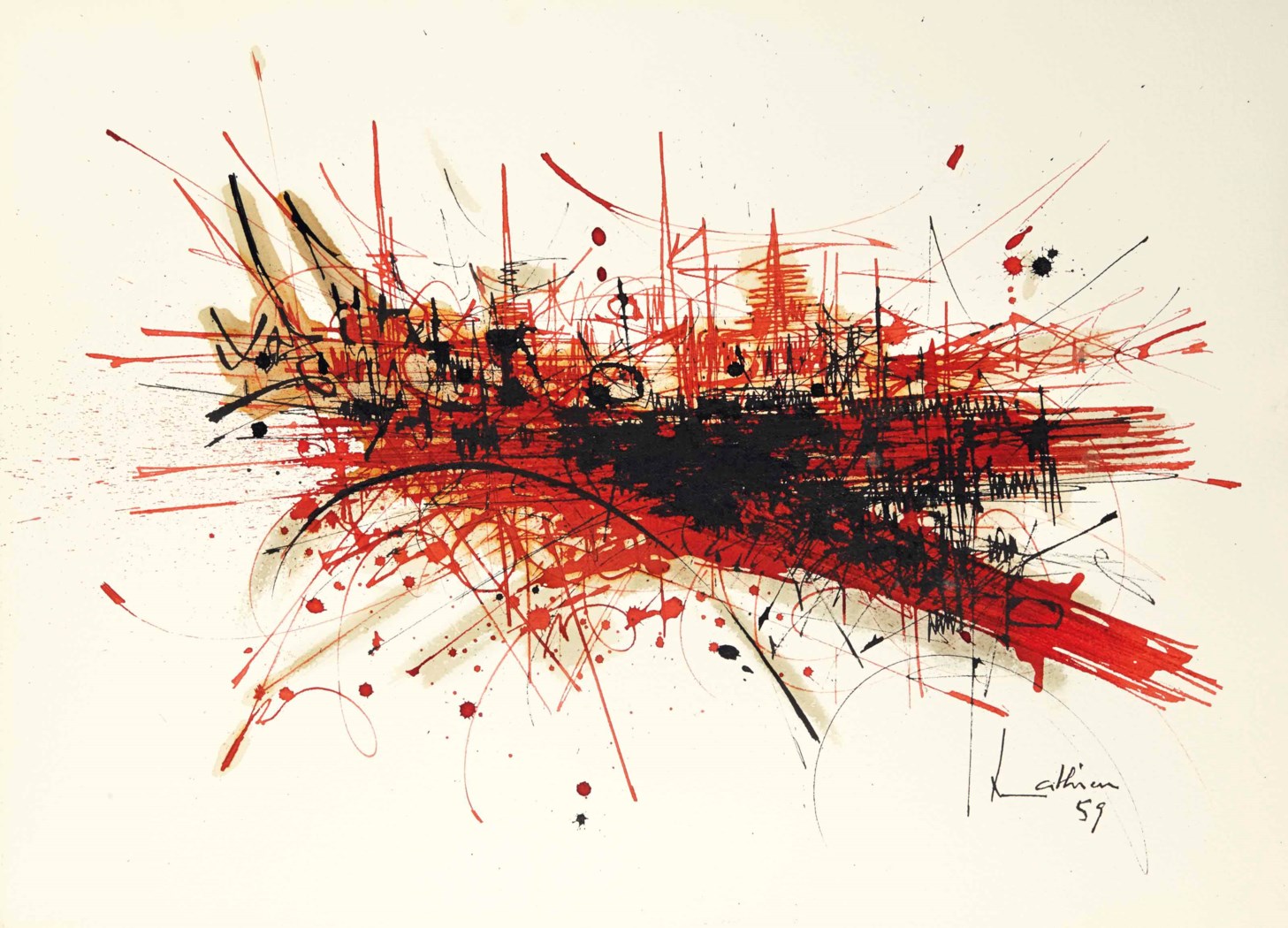 GEORGES MATHIEU (1921-2012) , Sans titre | Christie's