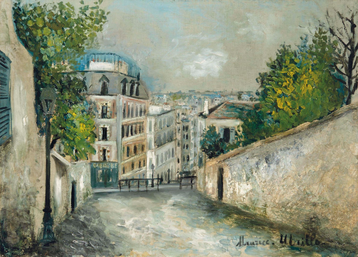 Maurice Utrillo (1883-1955) , Rue du Mont-Cenis à Montmartre | Christie's