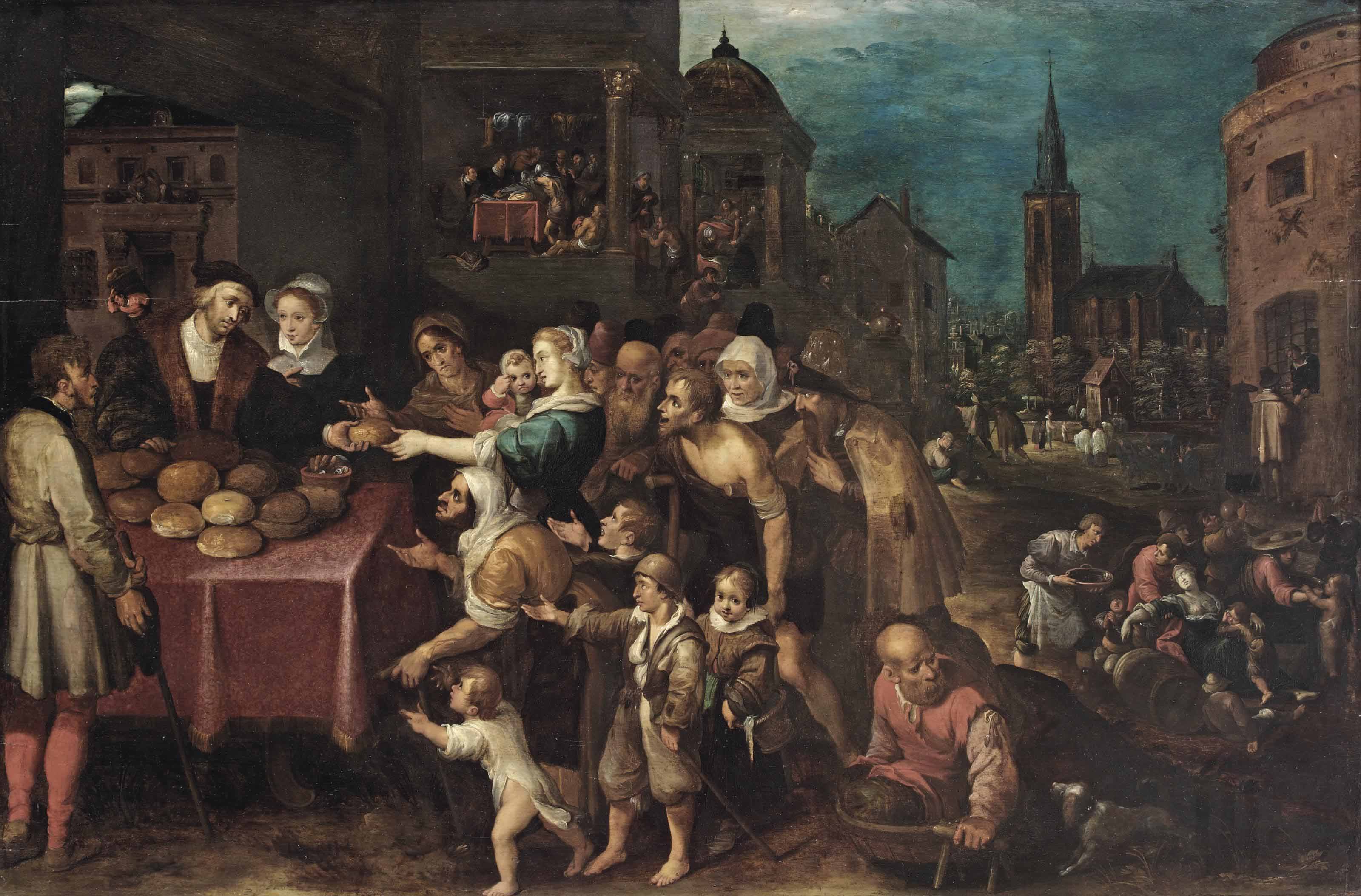 Frans Francken II (Antwerp 1581-1642) and Studio , The Seven Works of ...