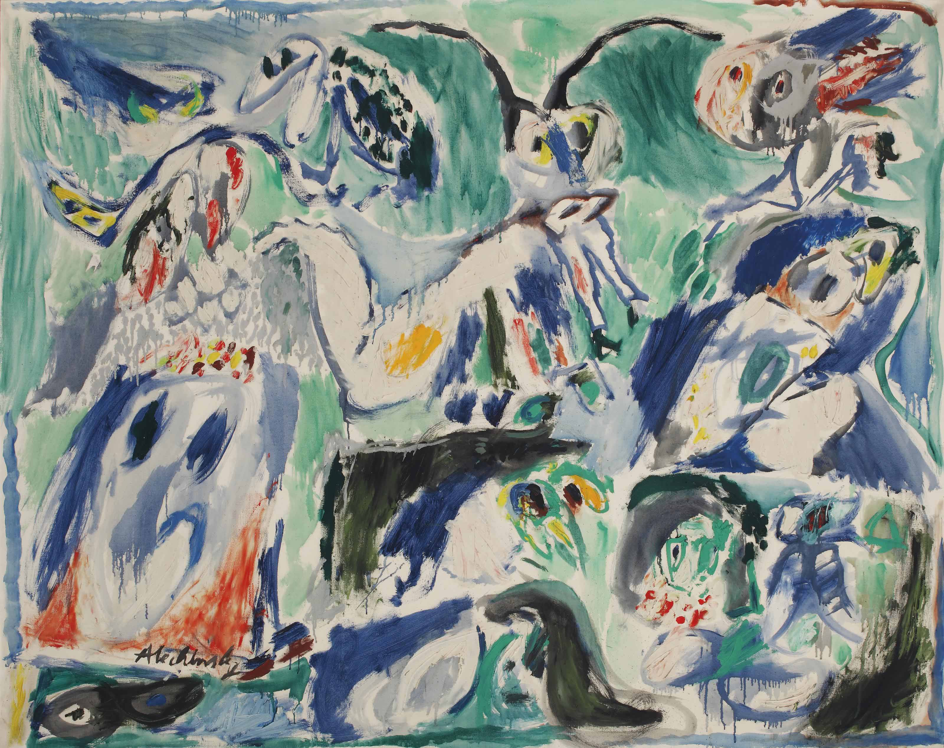 Pierre Alechinsky (b. 1927) , Je vous ai déjà vu quelque part | Christie's