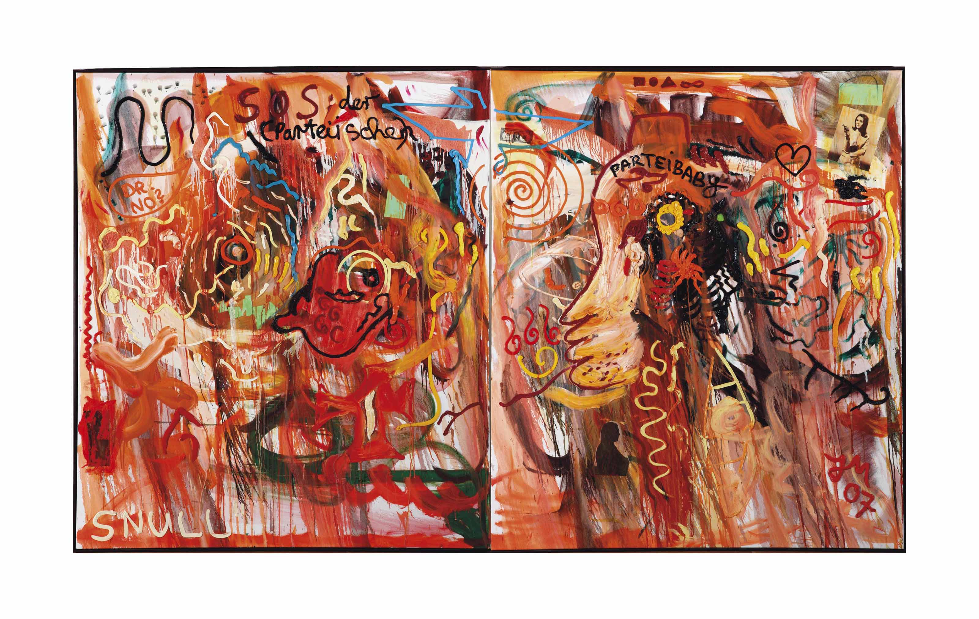 Jonathan Meese (b. 1971) , Politikkätzschen "Pfötchen Hoch" | Christie's