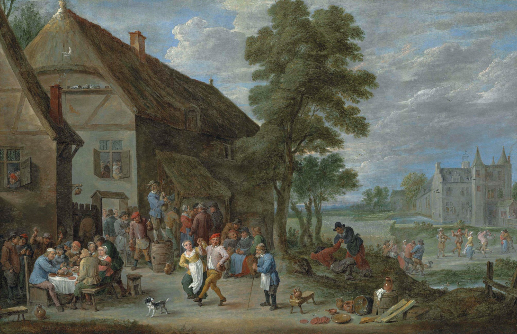David Teniers II (Antwerp 1610-1690 Brussels) , Peasants dancing ...