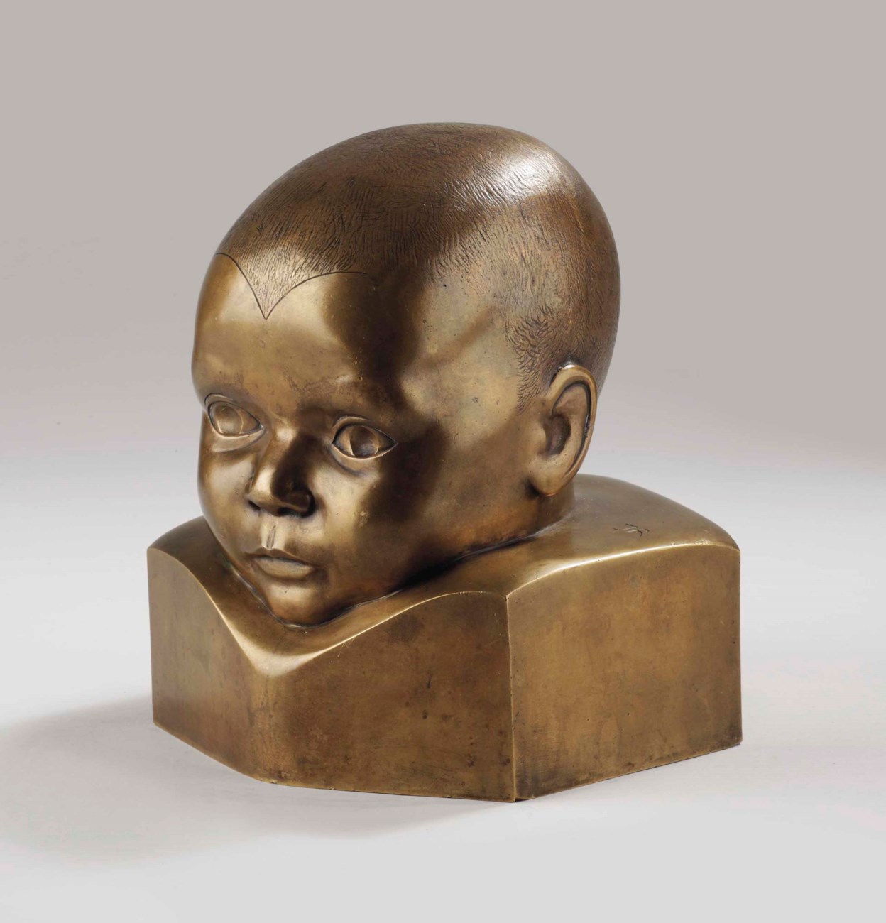 John Rädecker (1885-1956) , Baby portret ('Kleine Anni') - Portrait of ...
