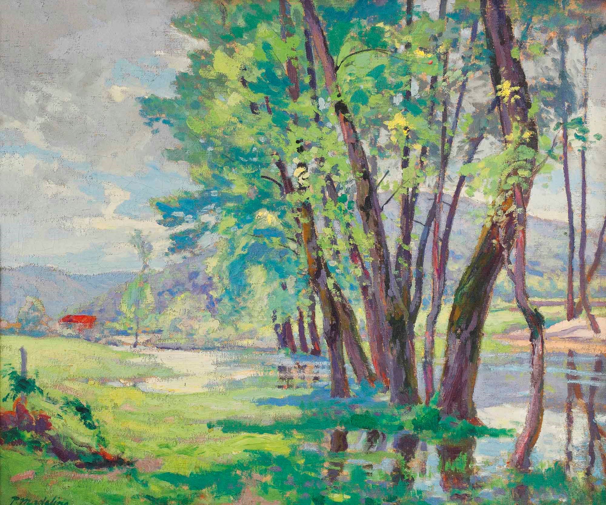 Paul Madeline (1863-1920) , Trees in a landscape | Christie's