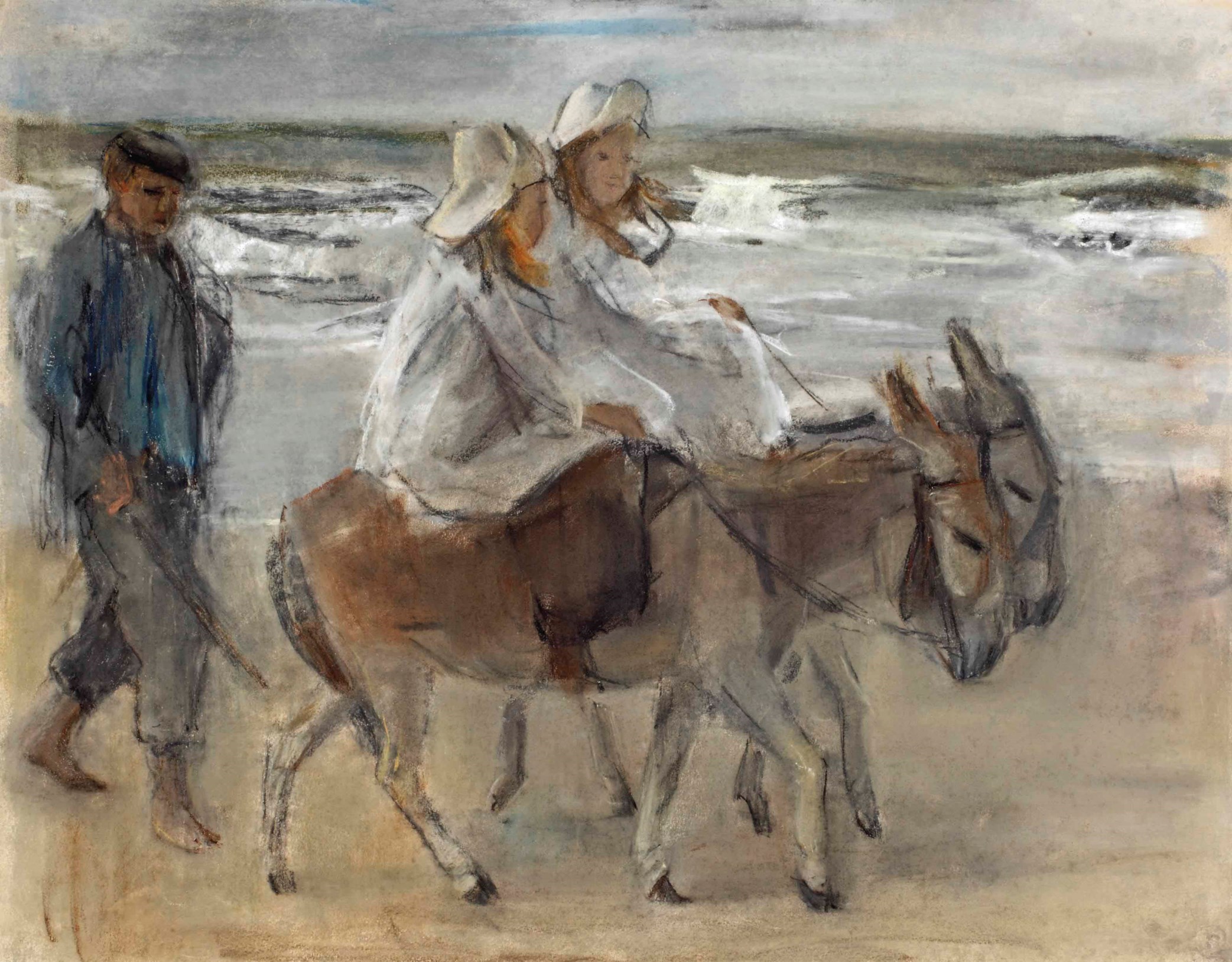 Isaac Israels (Amsterdam 1865-1934 The Hague) , The donkey ride ...