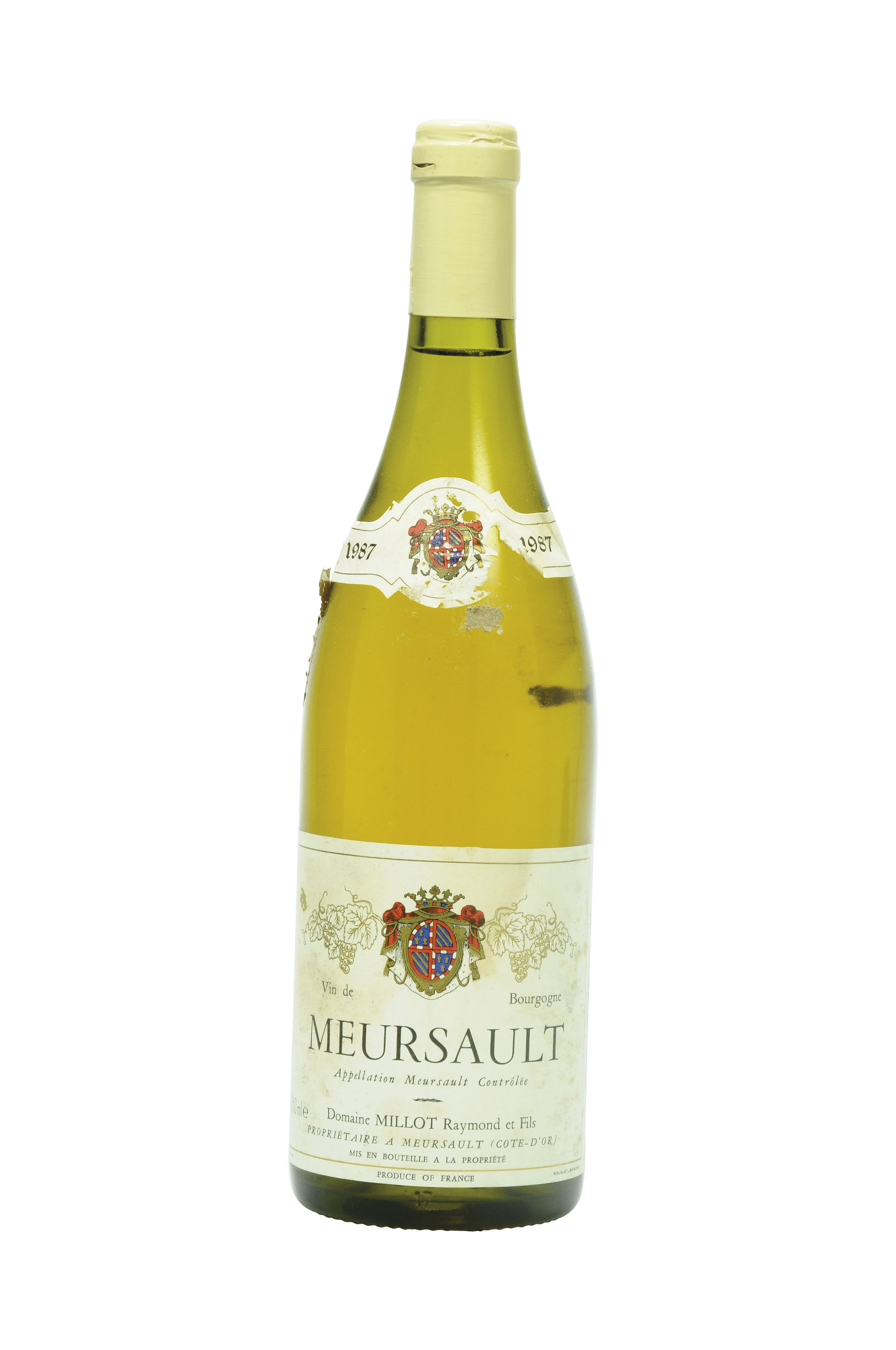 Raymond Millot, Meursault 1987, Cote de Beaune | Christie’s