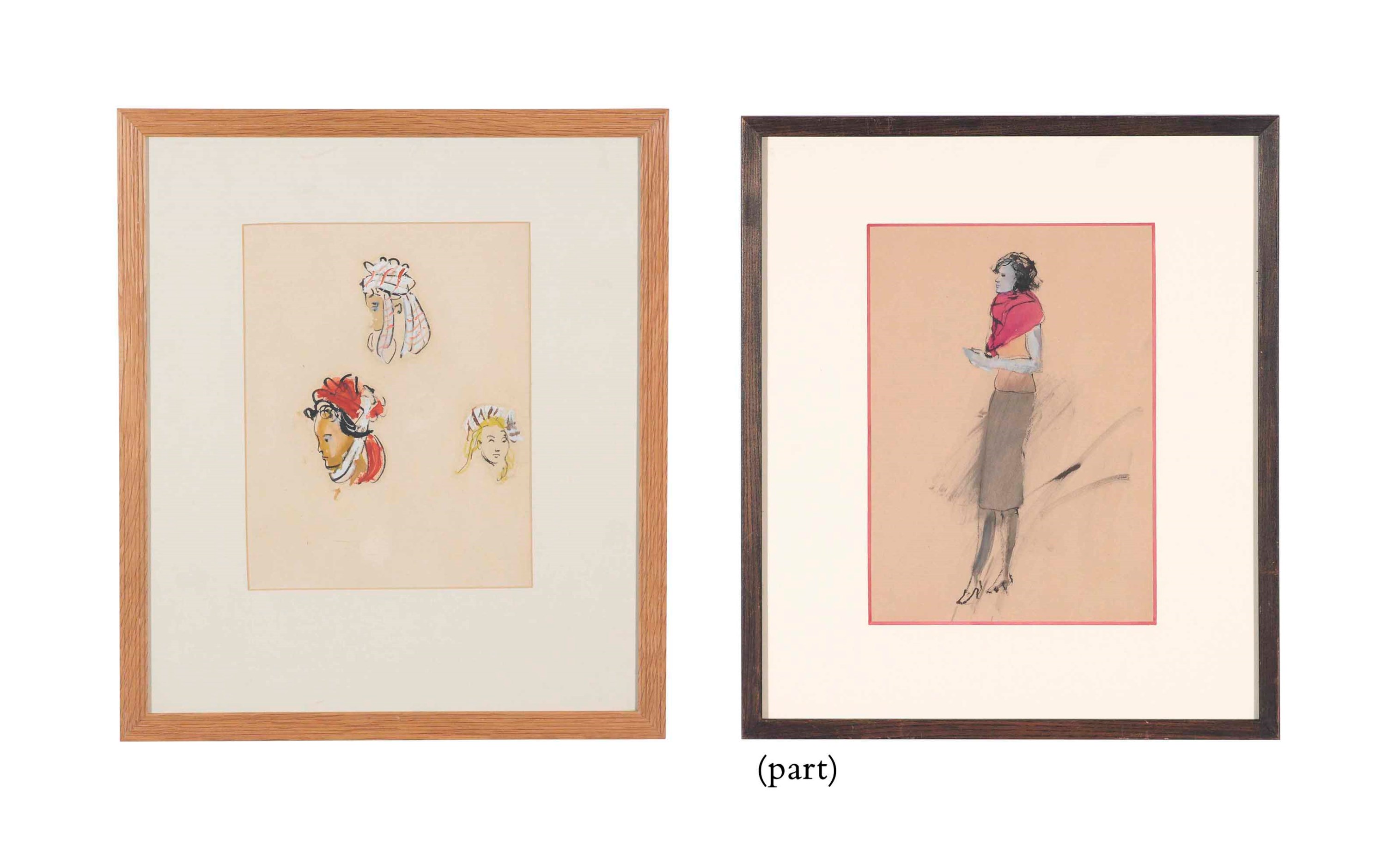 CHRISTIAN BERARD (1902-1949), A GROUP OF SIX FASHION DESIGNS | Christie's