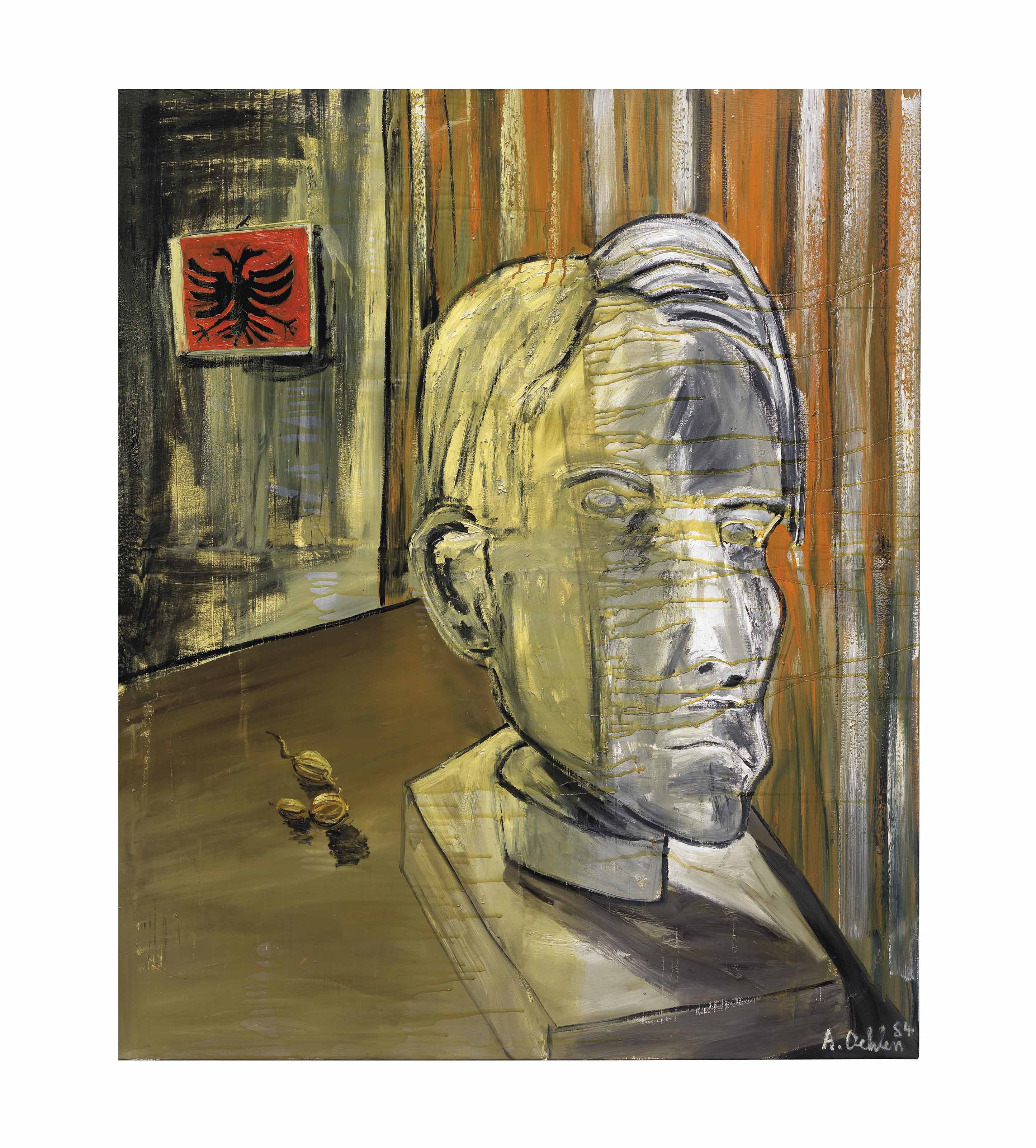 Albert Oehlen (b. 1954) , Frühstück now (Self-Portrait) | Christie's