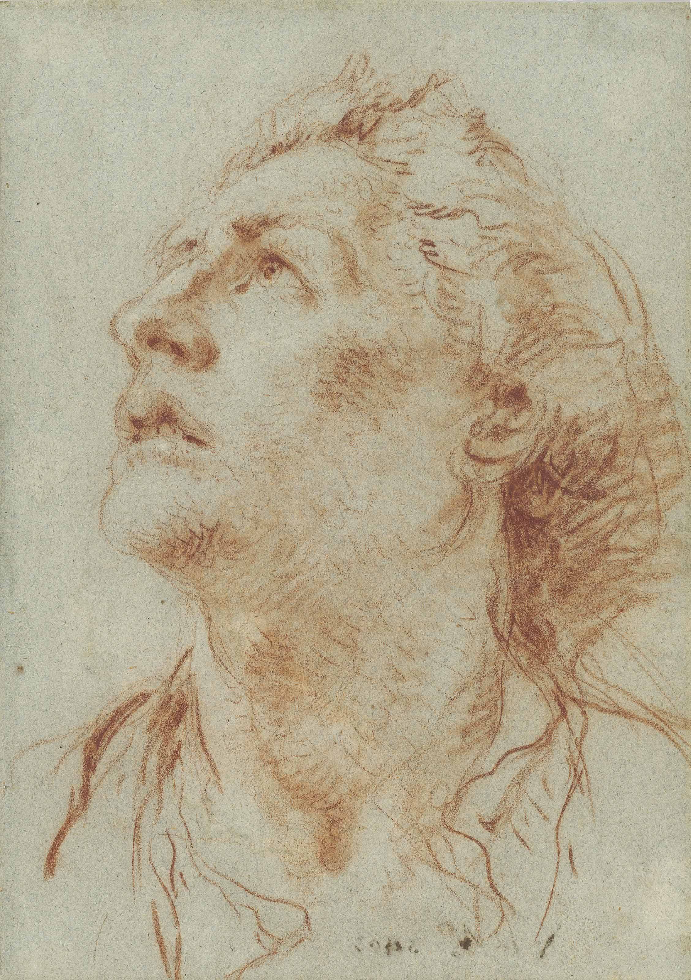 Giovanni Battista Tiepolo (Venice 1696-1770 Madrid) , A head of a man ...