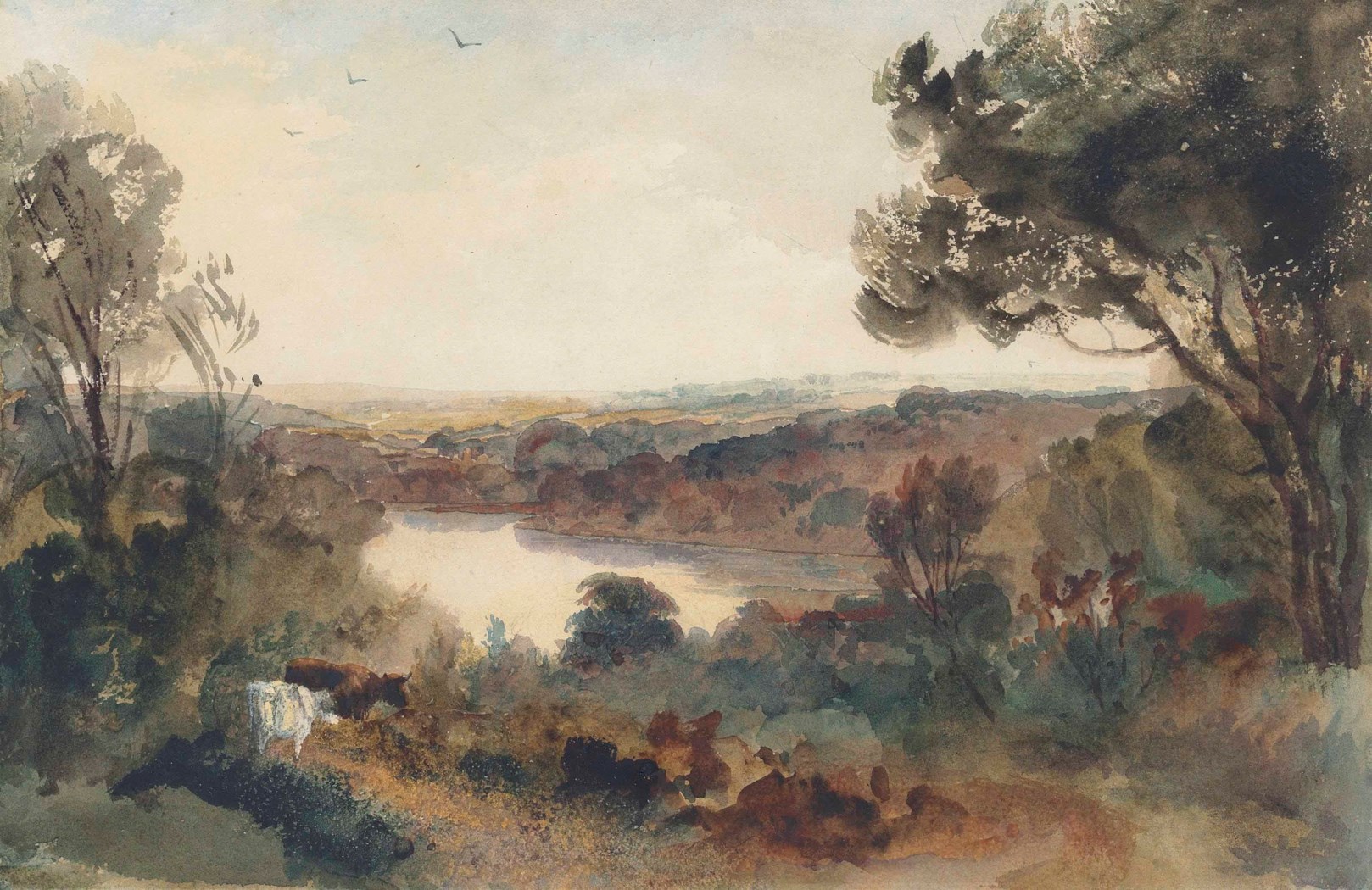 Peter de Wint, O.W.S. (Hanley 1784-1849 London), Bayham Abbey, Kent ...