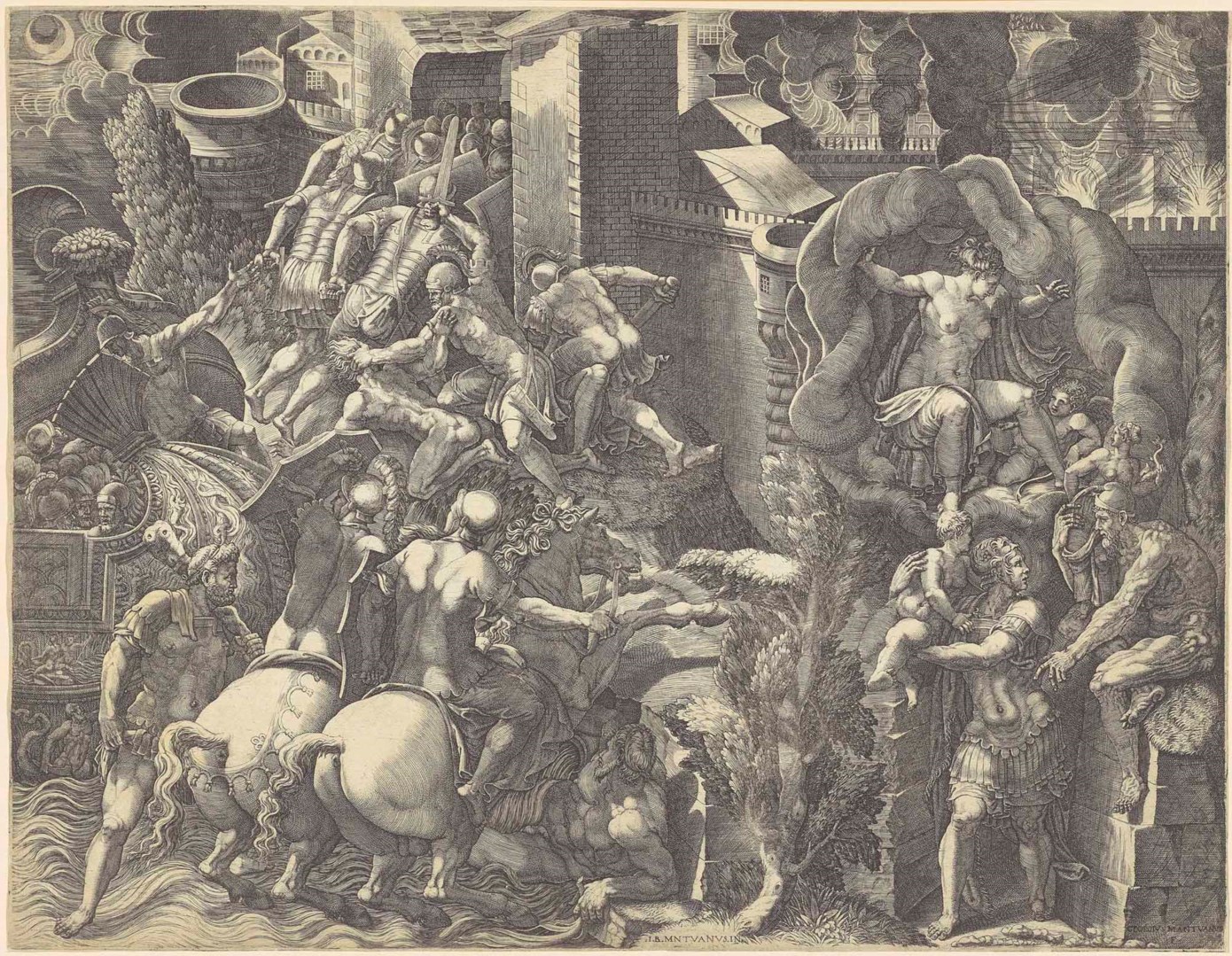 Giorgio Ghisi (1520-1582) after Giovanni Battista Scultori (1503-1575)
