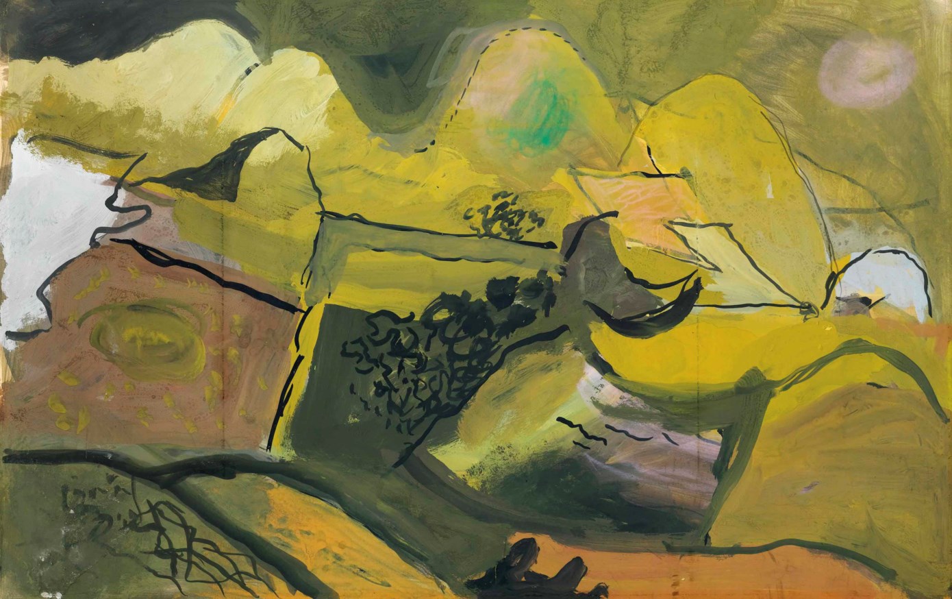 Graham Sutherland, O.M. (1903-1980), Landscape, Green, Pink and Brown ...