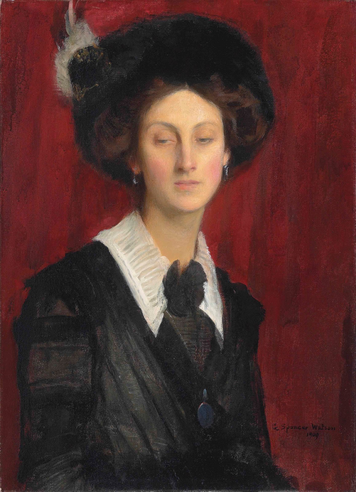George Spencer Watson, R.A., R.W.S., R.O.I. (1869-1934) , Hilda in a ...