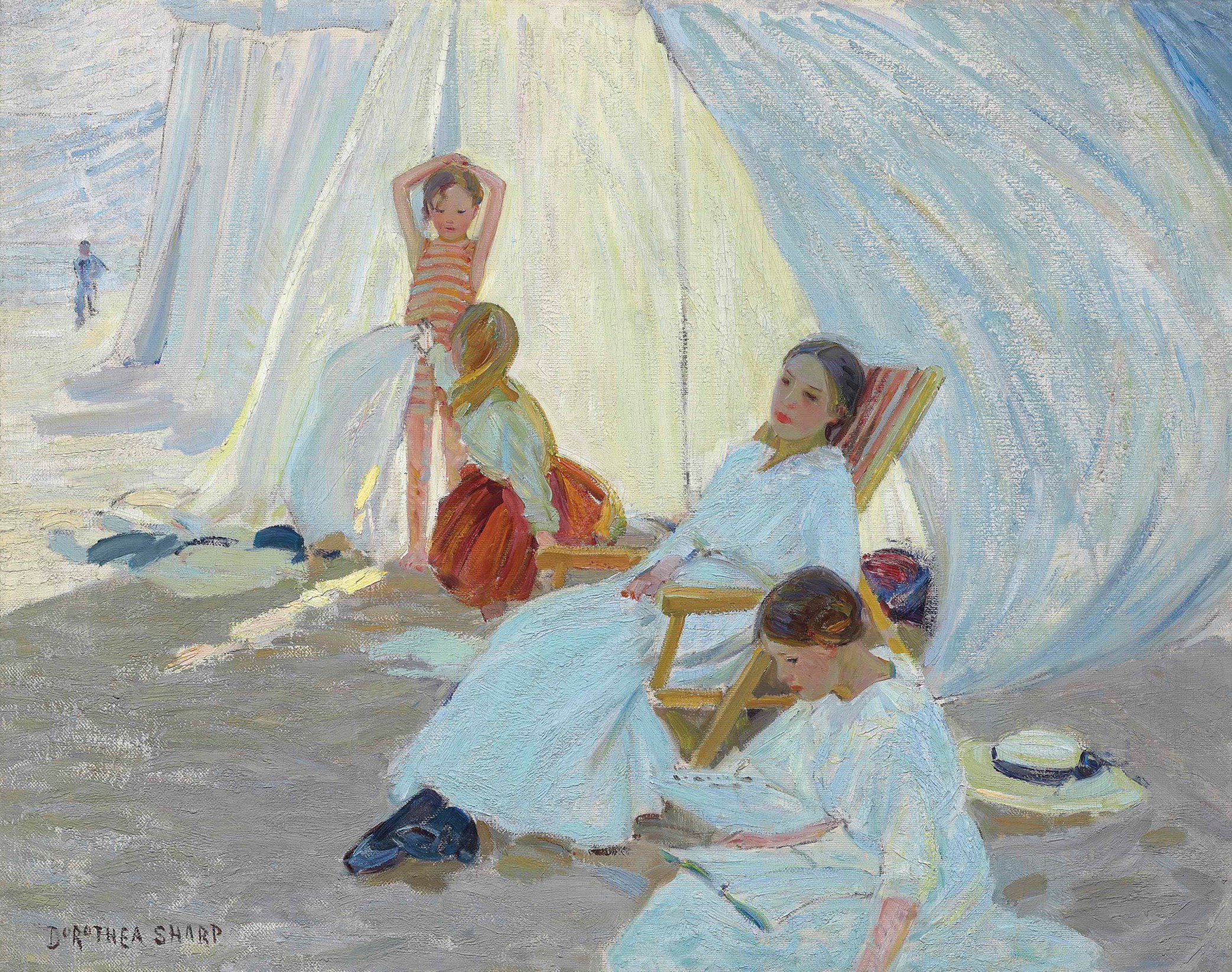Dorothea Sharp (1874-1955), A day by the sea | Christie's