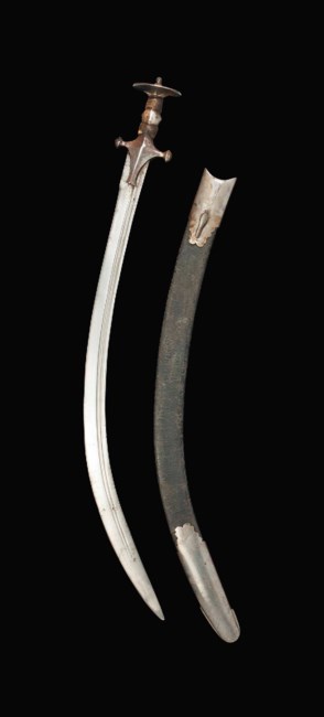 AN INDIAN TULWAR TAKEN FROM A MAHRATTA SOLDIER AT THE BATTLE OF ...