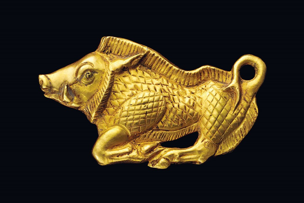 A SCYTHIAN GOLD BOAR BRACTEATE, CIRCA 5TH CENTURY B.C. | Christie's